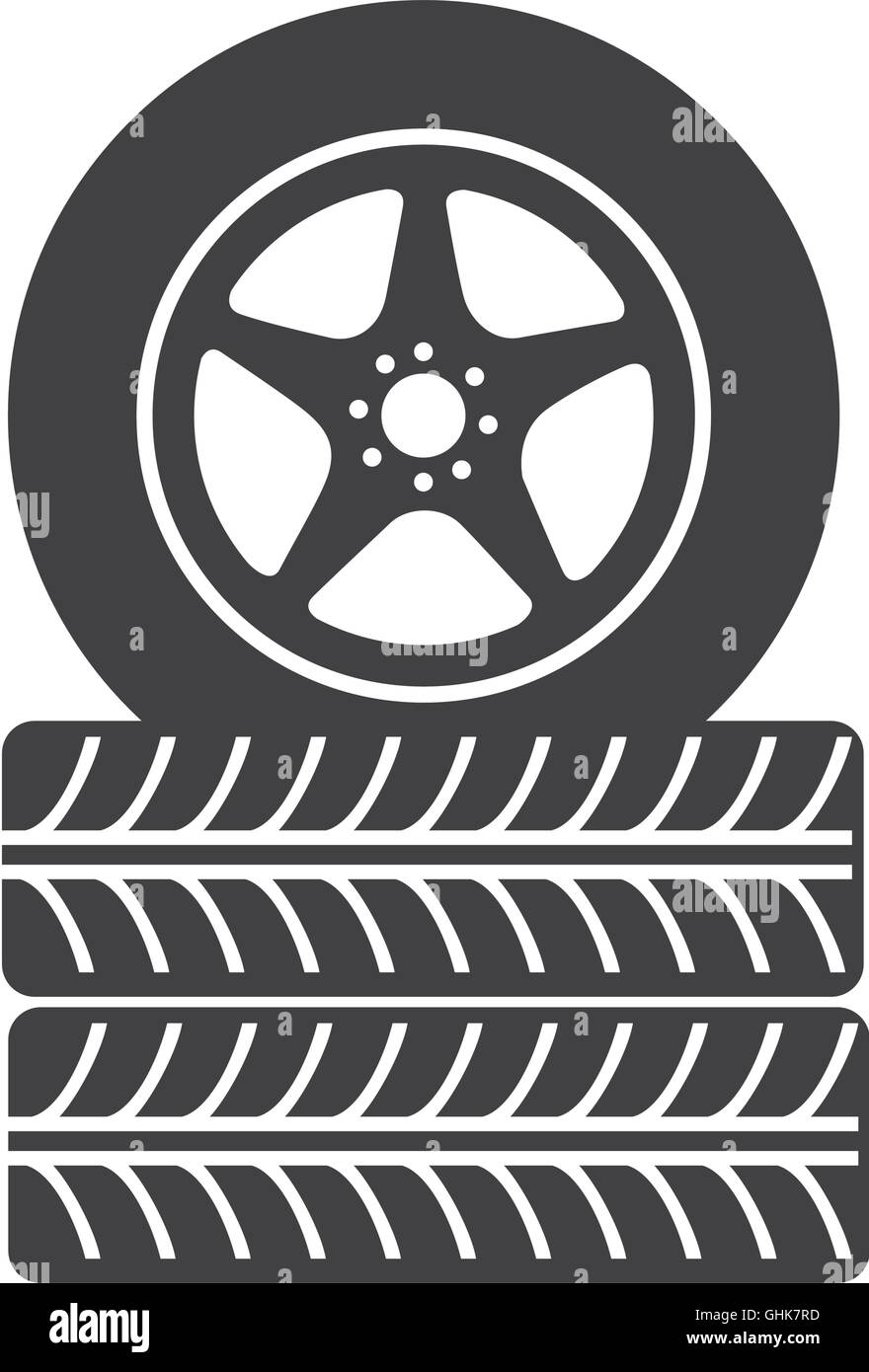 Tire Wheel Vector