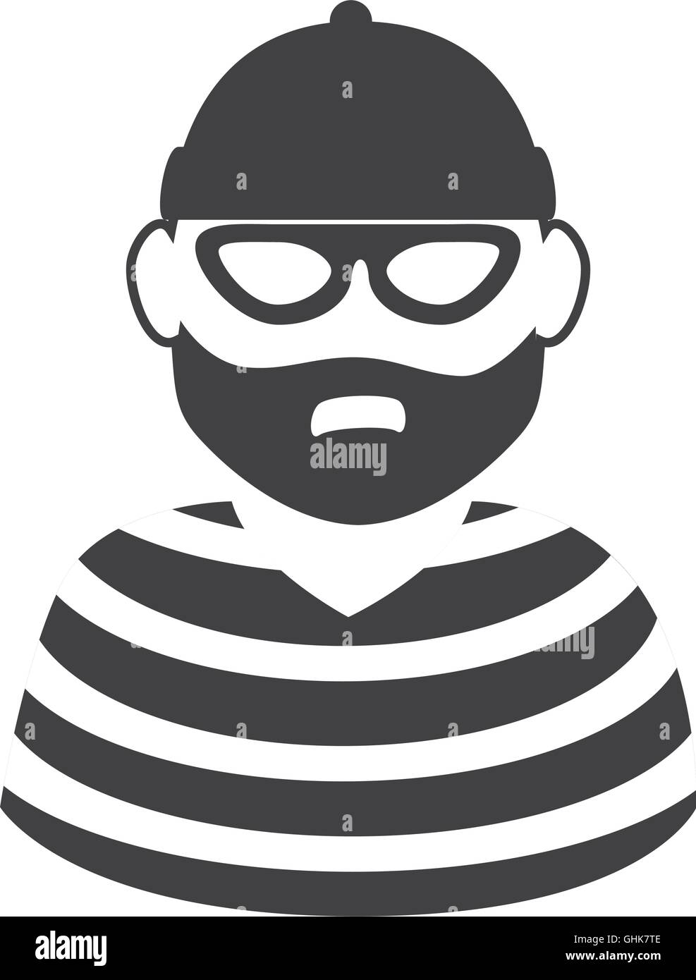 Thief Criminal Man Vector Graphic Icon Stock Vector Image And Art Alamy