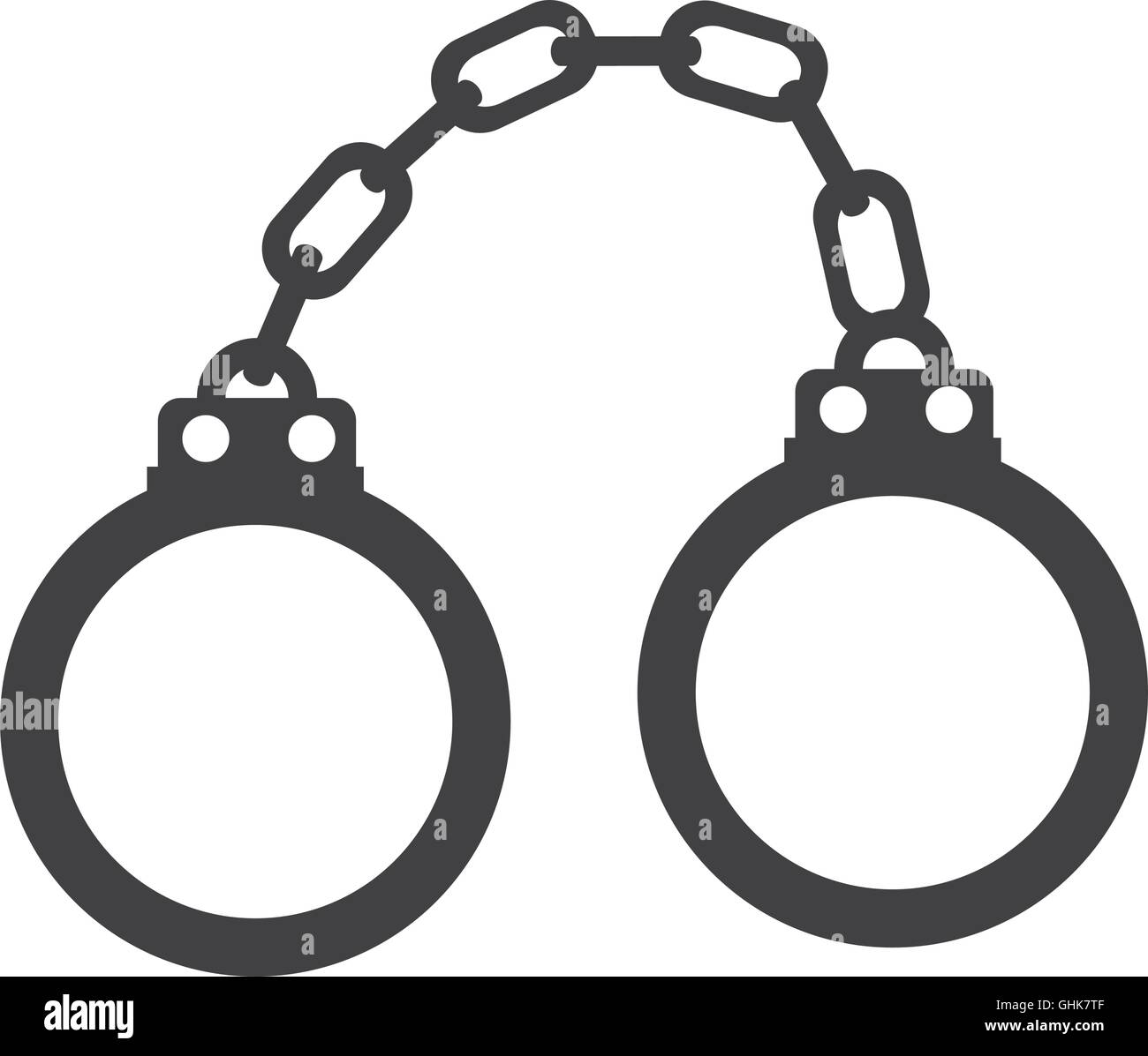 handcuff hand metal vector graphic icon Stock Vector Image & Art - Alamy
