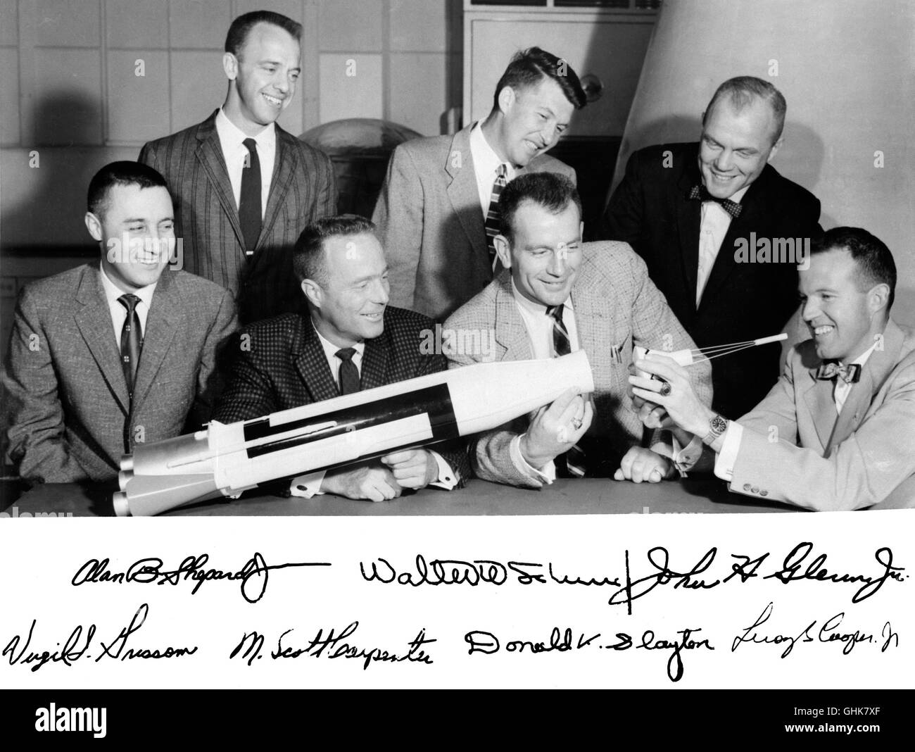 Mercury seven astronauts hi-res stock photography and images - Alamy