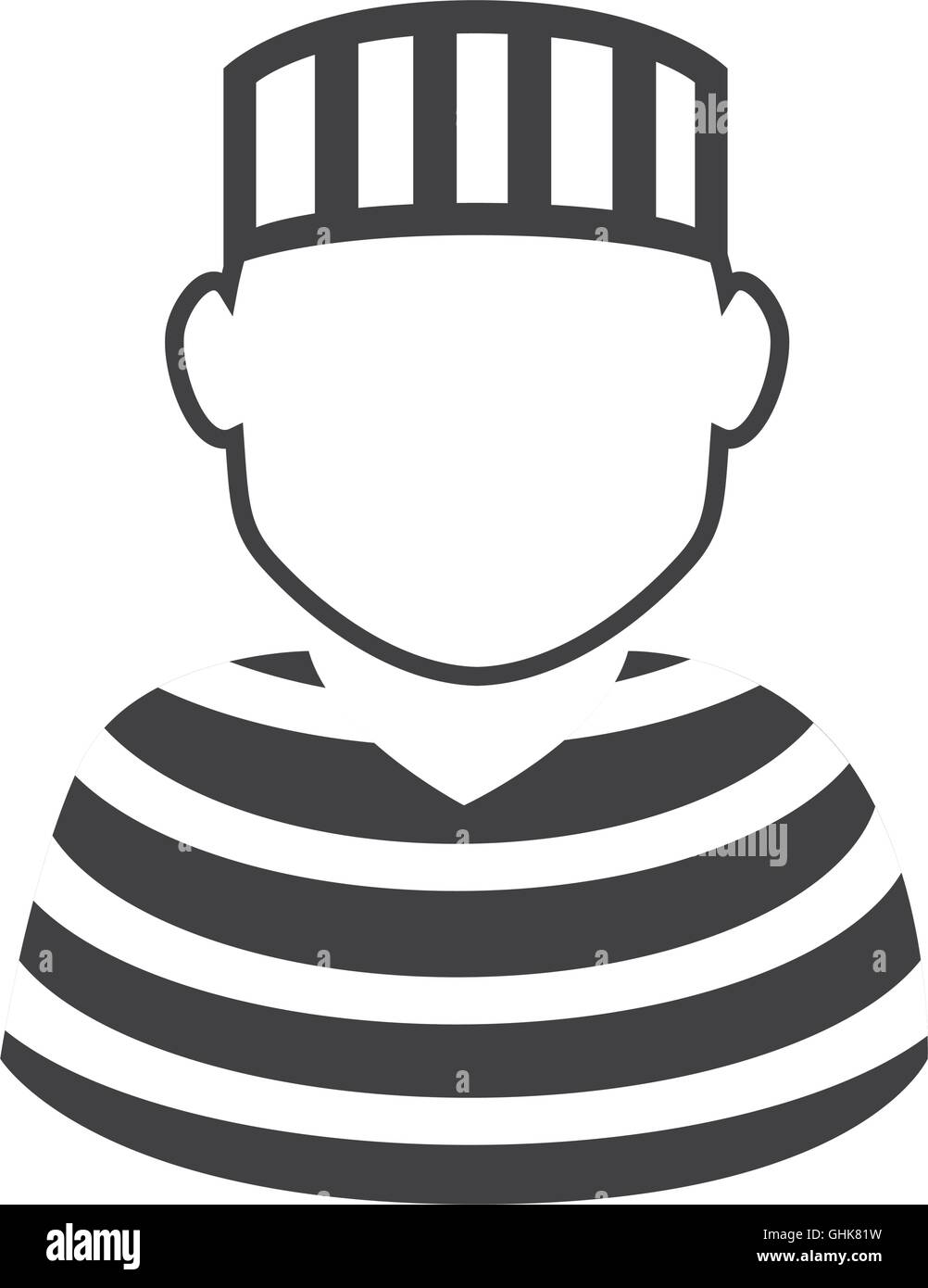 jail man hat prisioner vector graphic icon Stock Vector Image & Art - Alamy