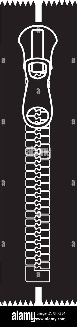 zipper zip clothing vector graphic icon Stock Vector Image & Art - Alamy