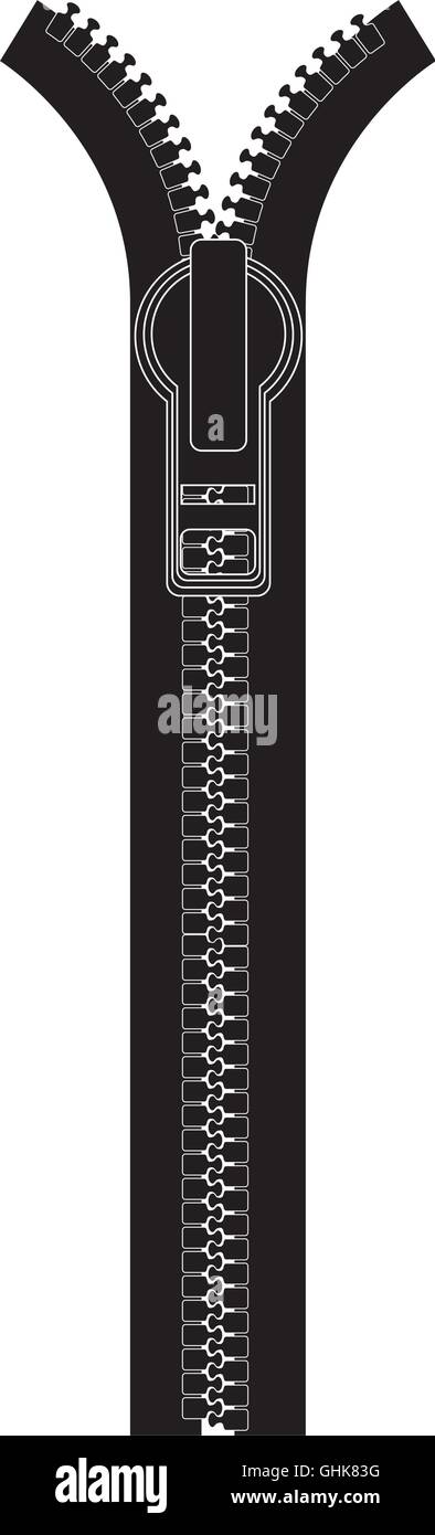 zipper zip clothing vector graphic icon Stock Vector Image & Art - Alamy