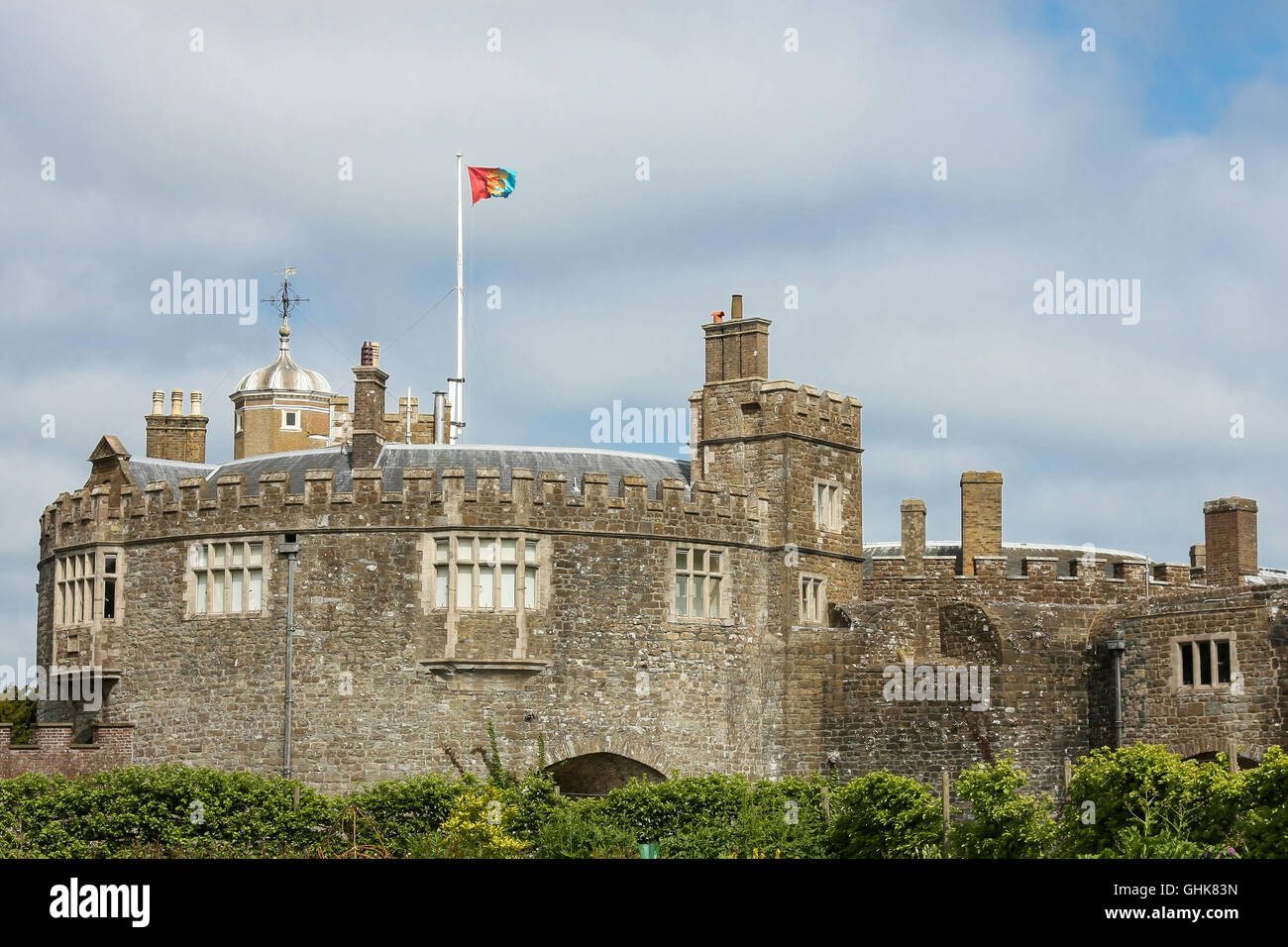 Deal Castle and garden on the Kent coast, England Stock Photo - Alamy