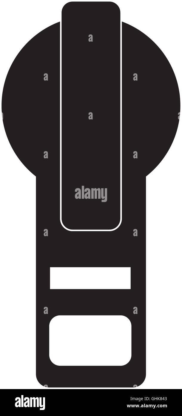 zipper zip teeth sewing textile vector graphic icon Stock Vector Image ...