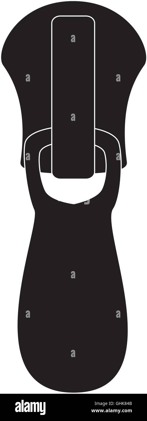 zipper zip teeth sewing textile vector graphic icon Stock Vector Image ...