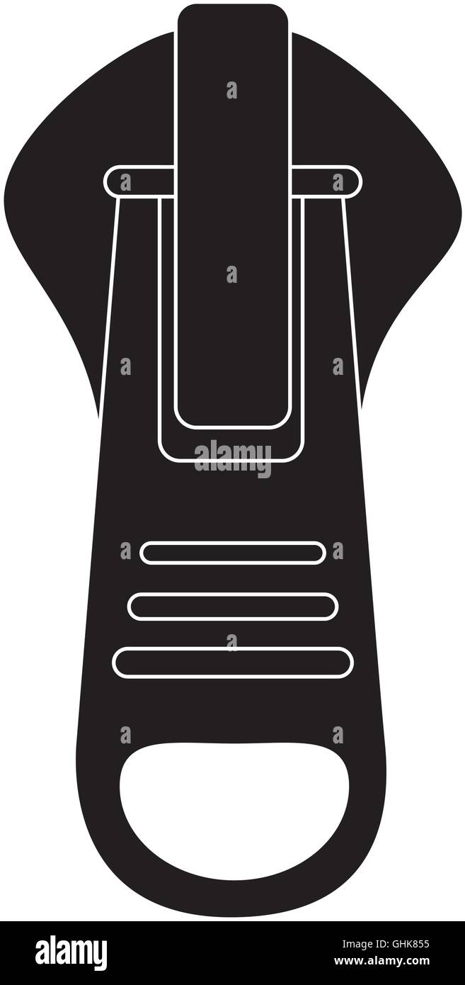 zipper zip teeth sewing textile vector graphic icon Stock Vector Image ...