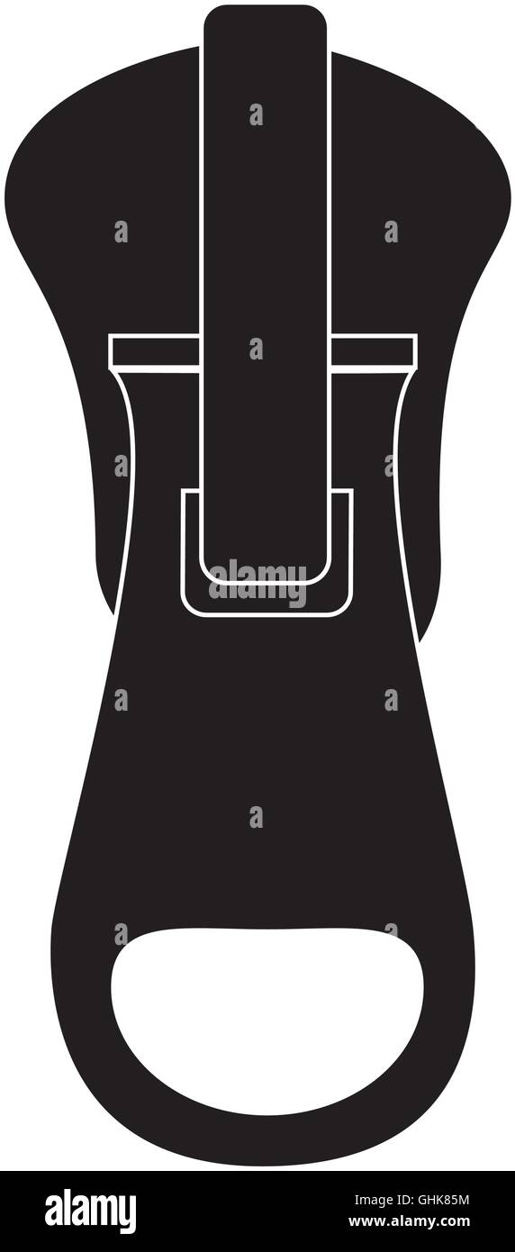 zipper zip teeth sewing textile vector graphic icon Stock Vector Image ...