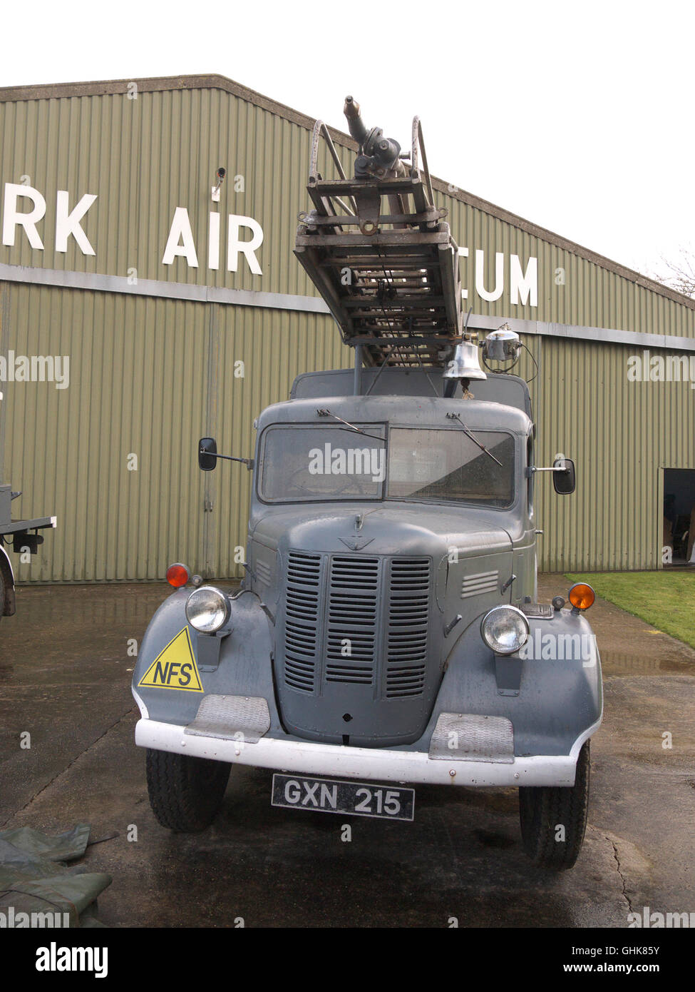 Vintage National Fire Service fire appliance with turntable ladder ...