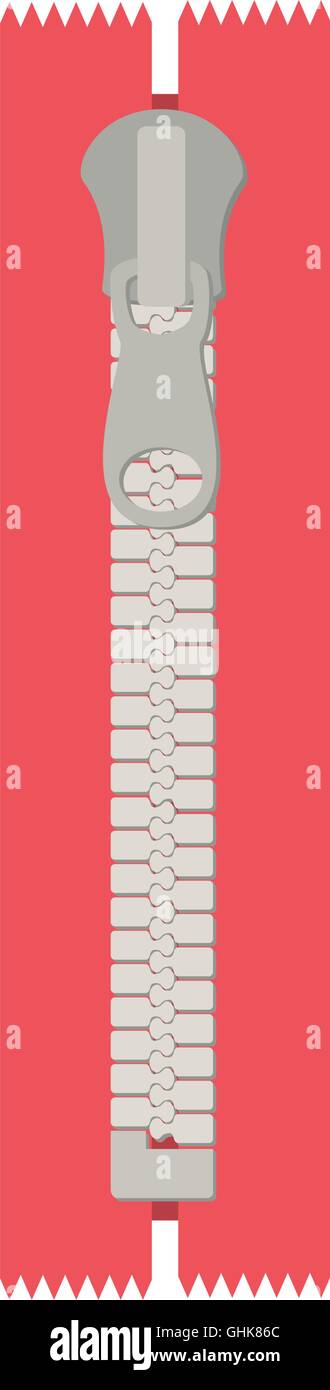 zipper zip clothing vector graphic icon Stock Vector Image & Art - Alamy