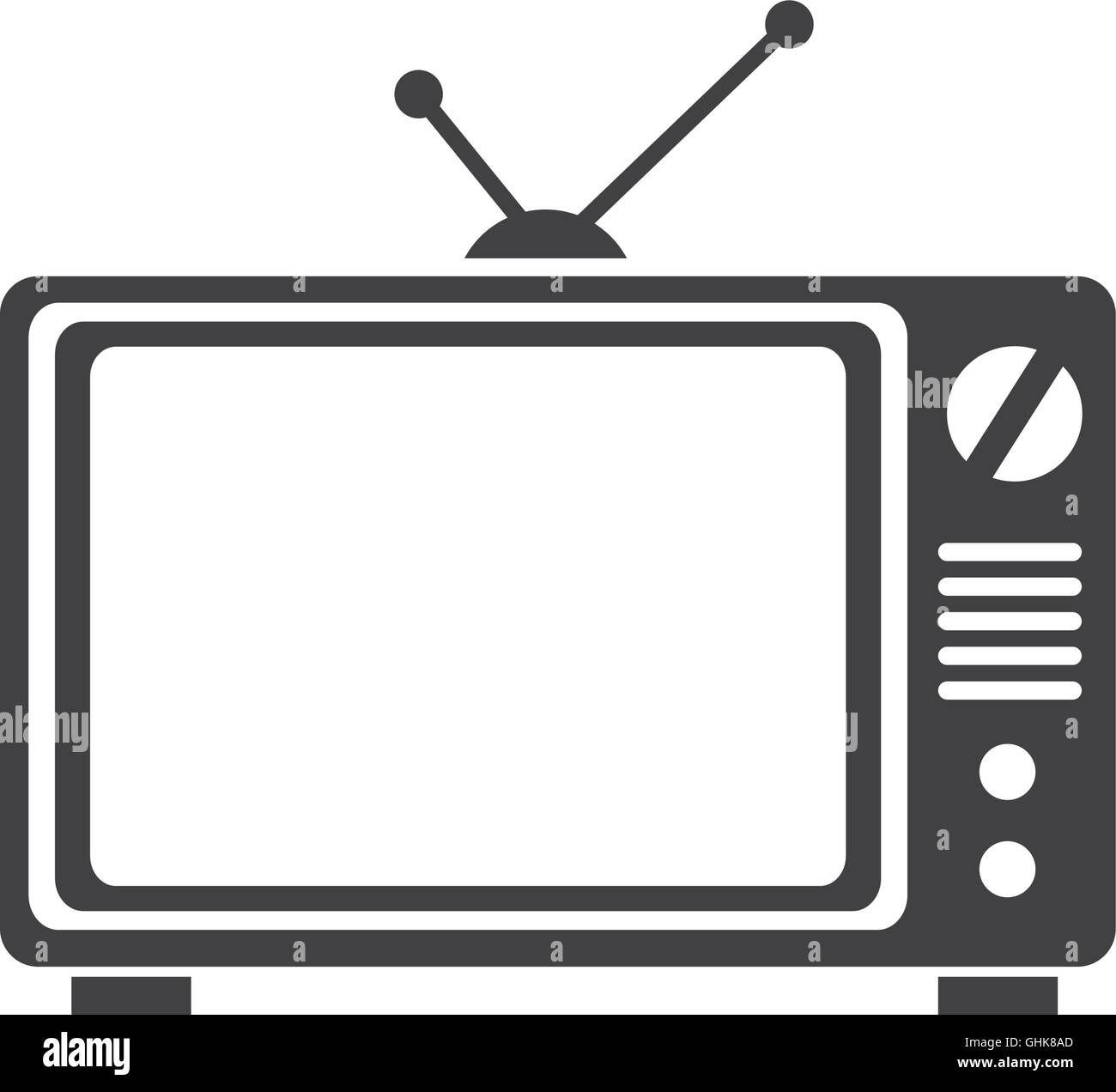 tv old television retro icon vector graphic Stock Vector Image & Art ...