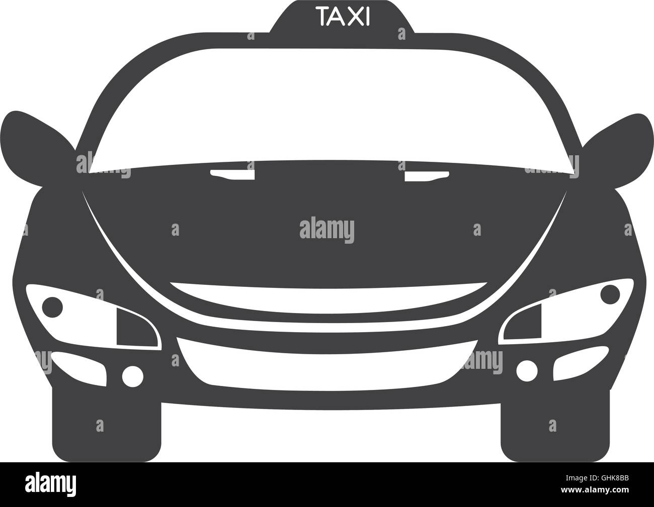 taxi car front icon vector graphic Stock Vector Image & Art - Alamy