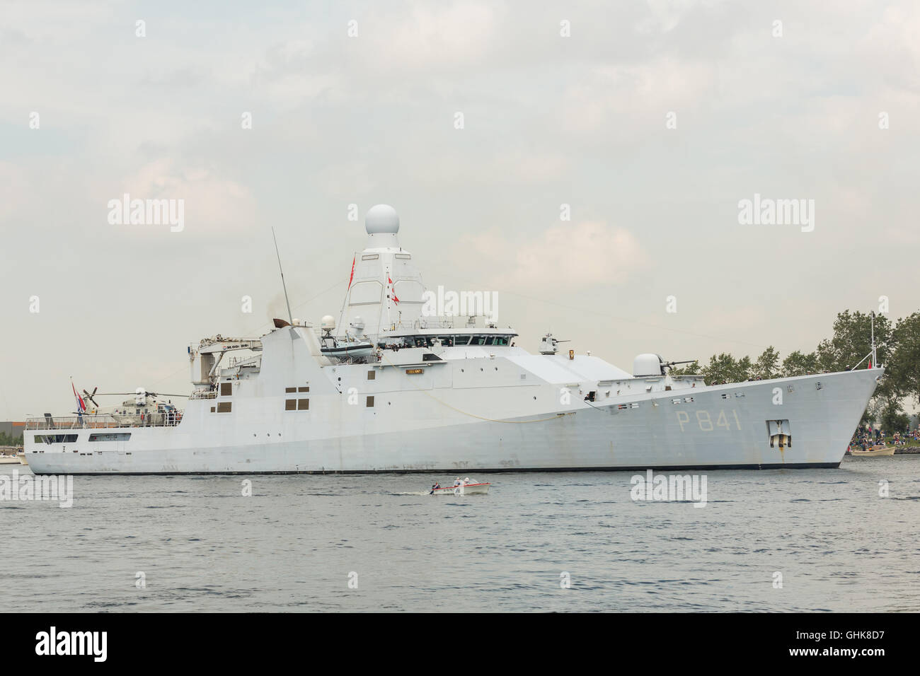 Dutch ocean-going patrol vessel Zeeland during the Sail-In parade in ...