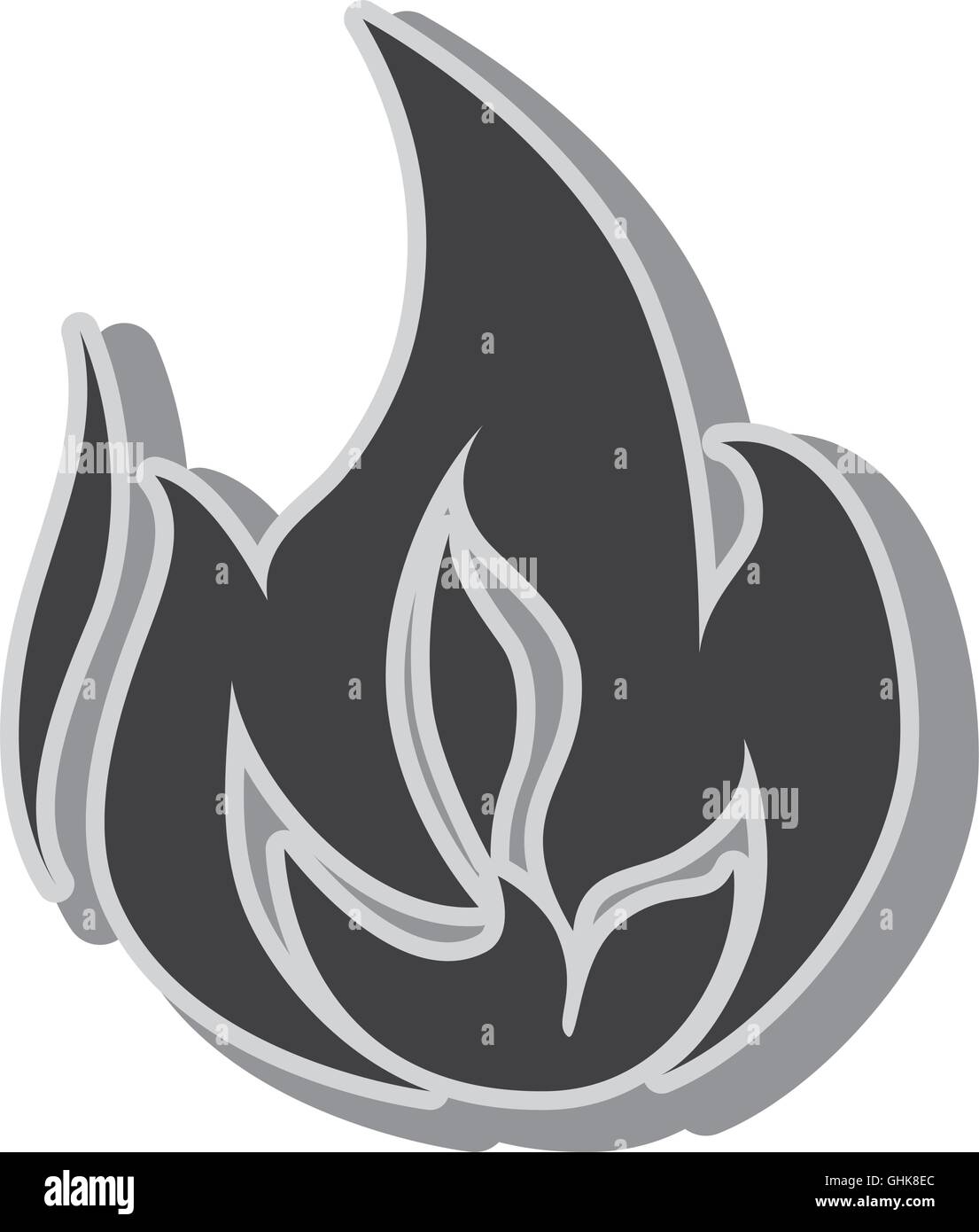 flame fire burn icon vector graphic Stock Vector Image & Art - Alamy