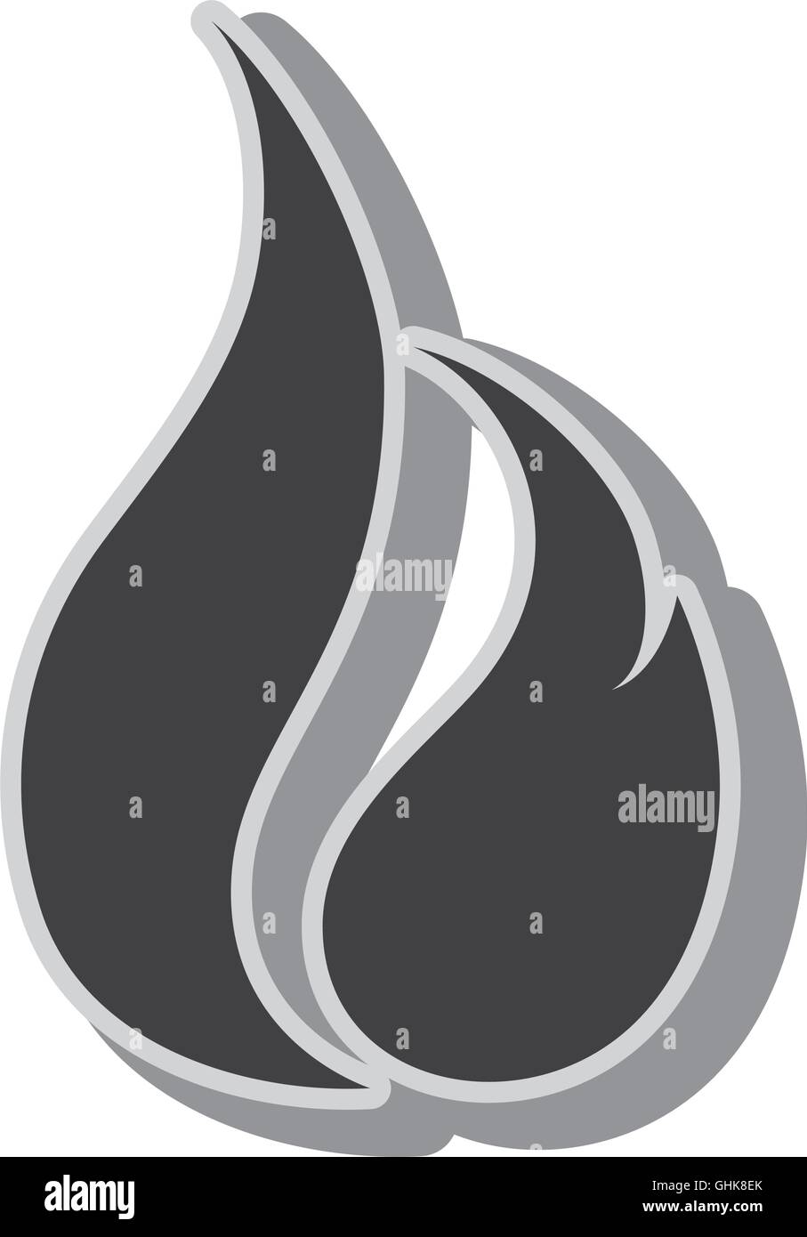flame fire burn icon vector graphic Stock Vector Image & Art - Alamy
