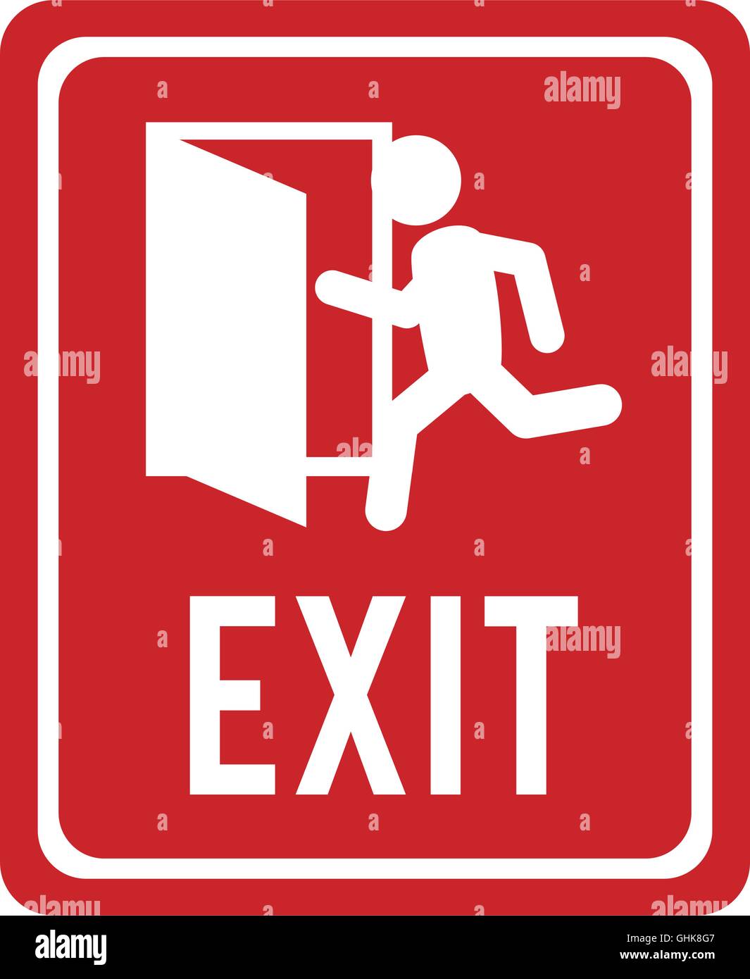 exit door emergency sign icon vector graphic Stock Vector Image & Art ...