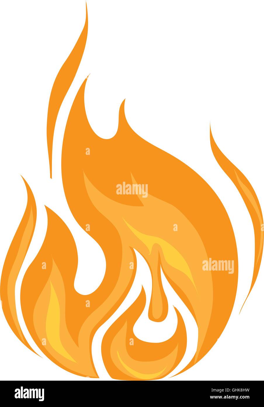 flame fire burn icon vector graphic Stock Vector Image & Art - Alamy