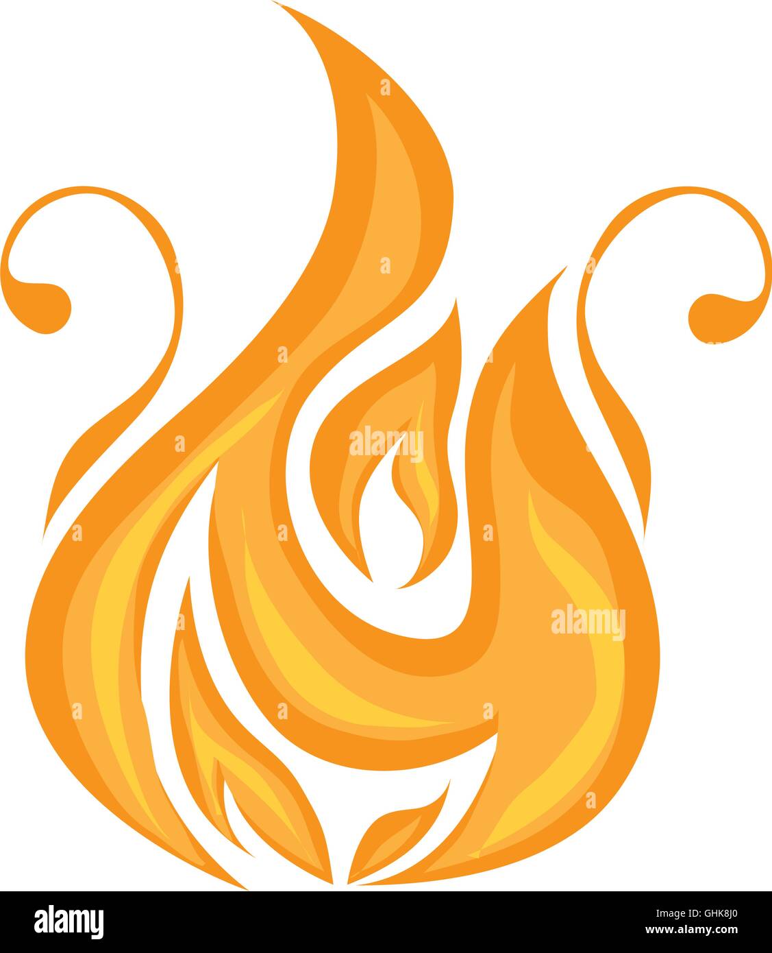 flame fire burn icon vector graphic Stock Vector Image & Art - Alamy