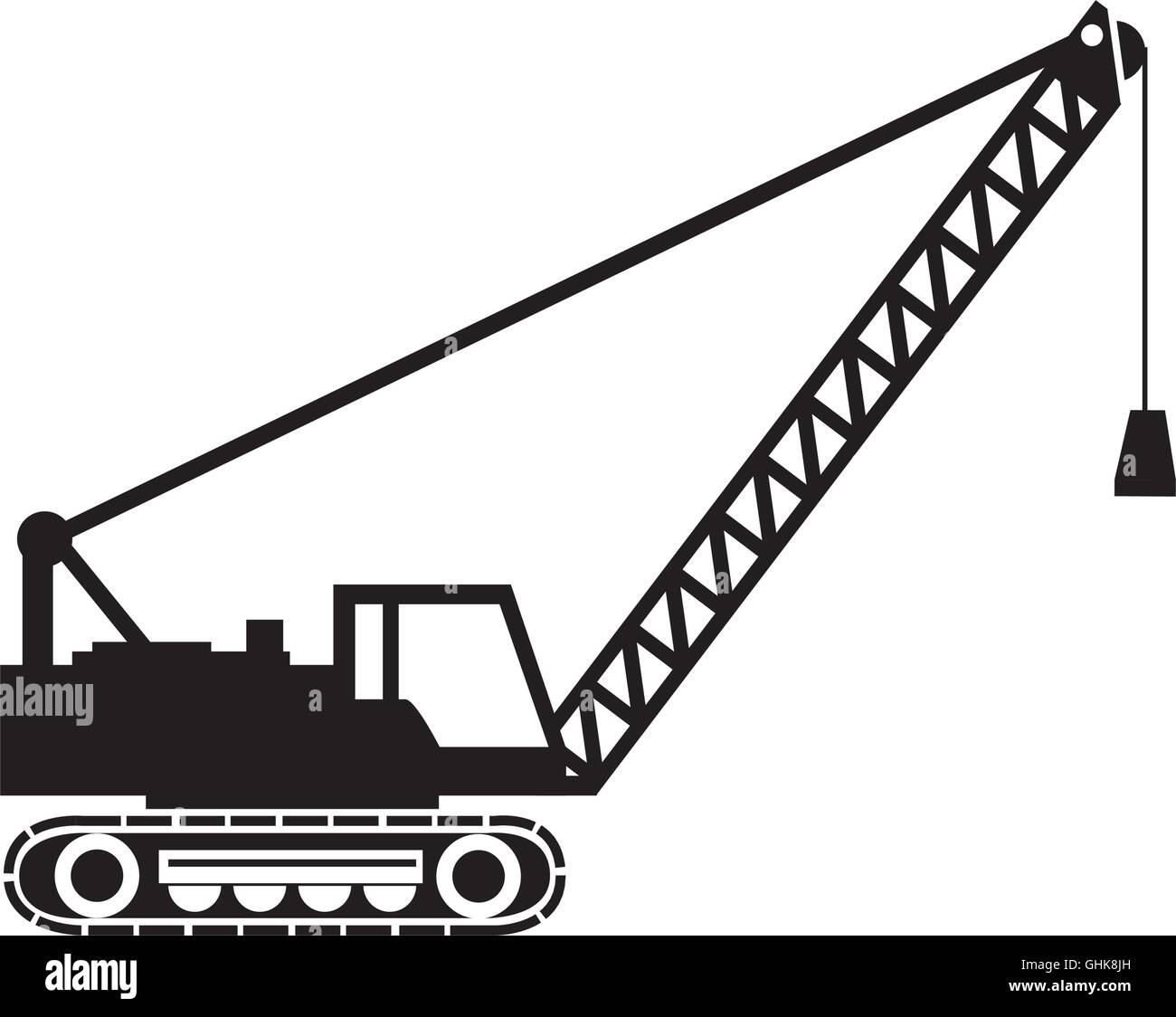 Crawler Cranes Vector