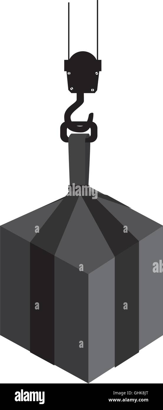 cargo hang hook crane icon vector graphic Stock Vector Image & Art - Alamy