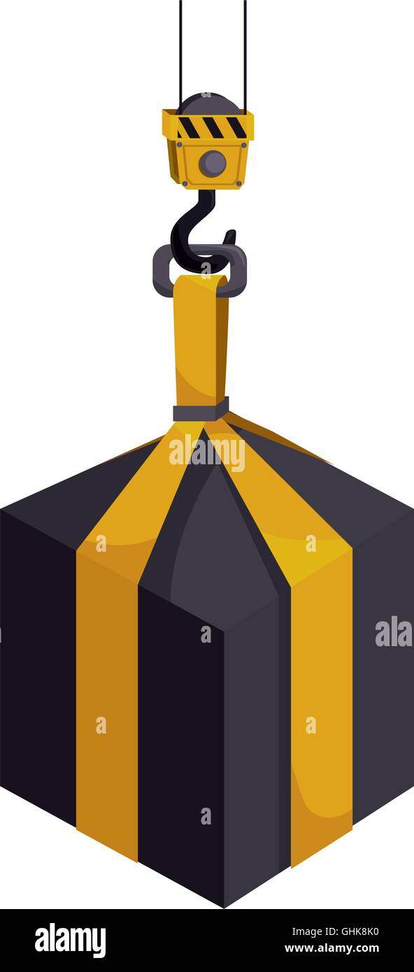 cargo hang hook crane icon vector graphic Stock Vector Image & Art - Alamy