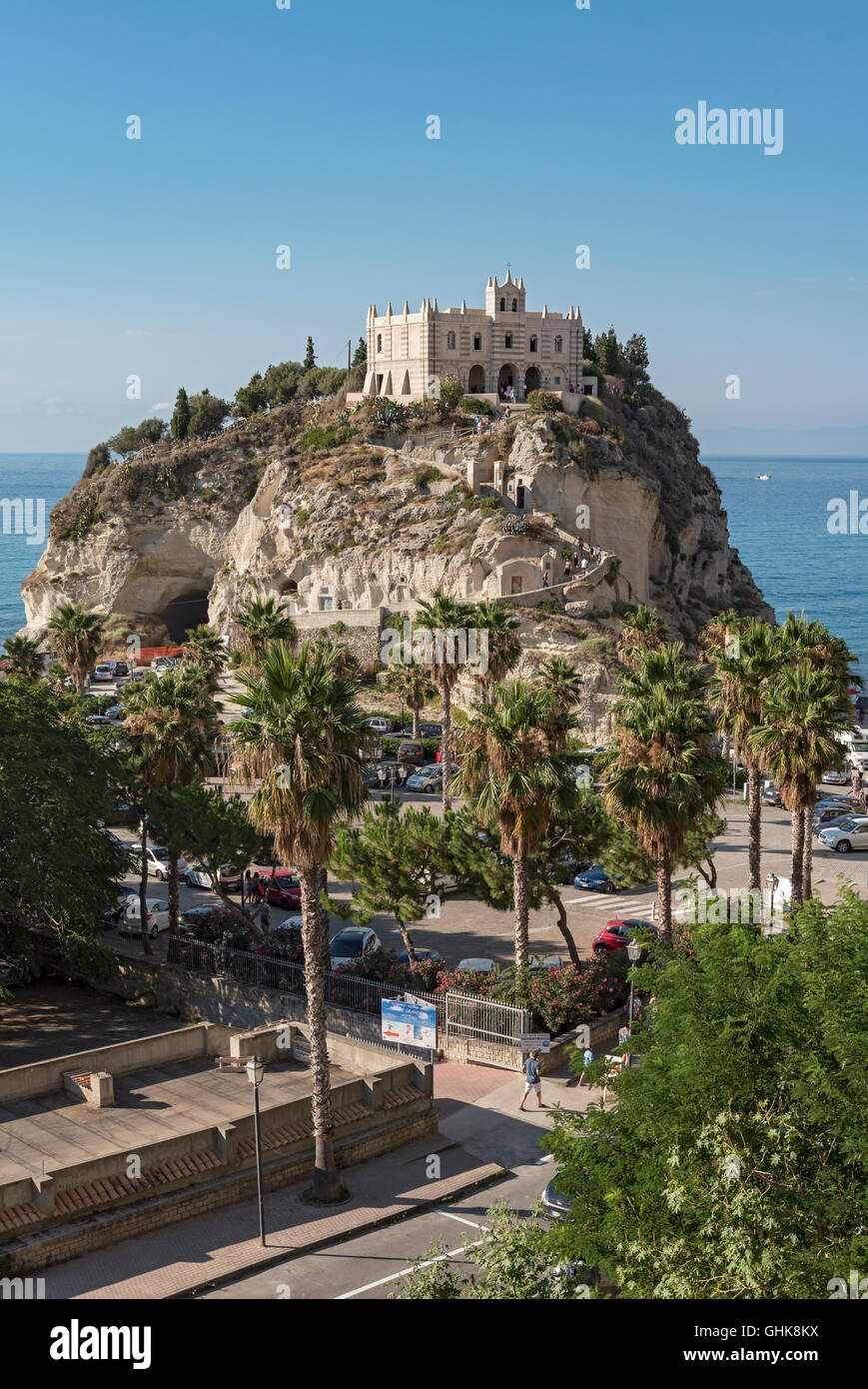 Church of Santa Maria dell'Isola, Tropea, Calabria, Italy Stock Photo ...