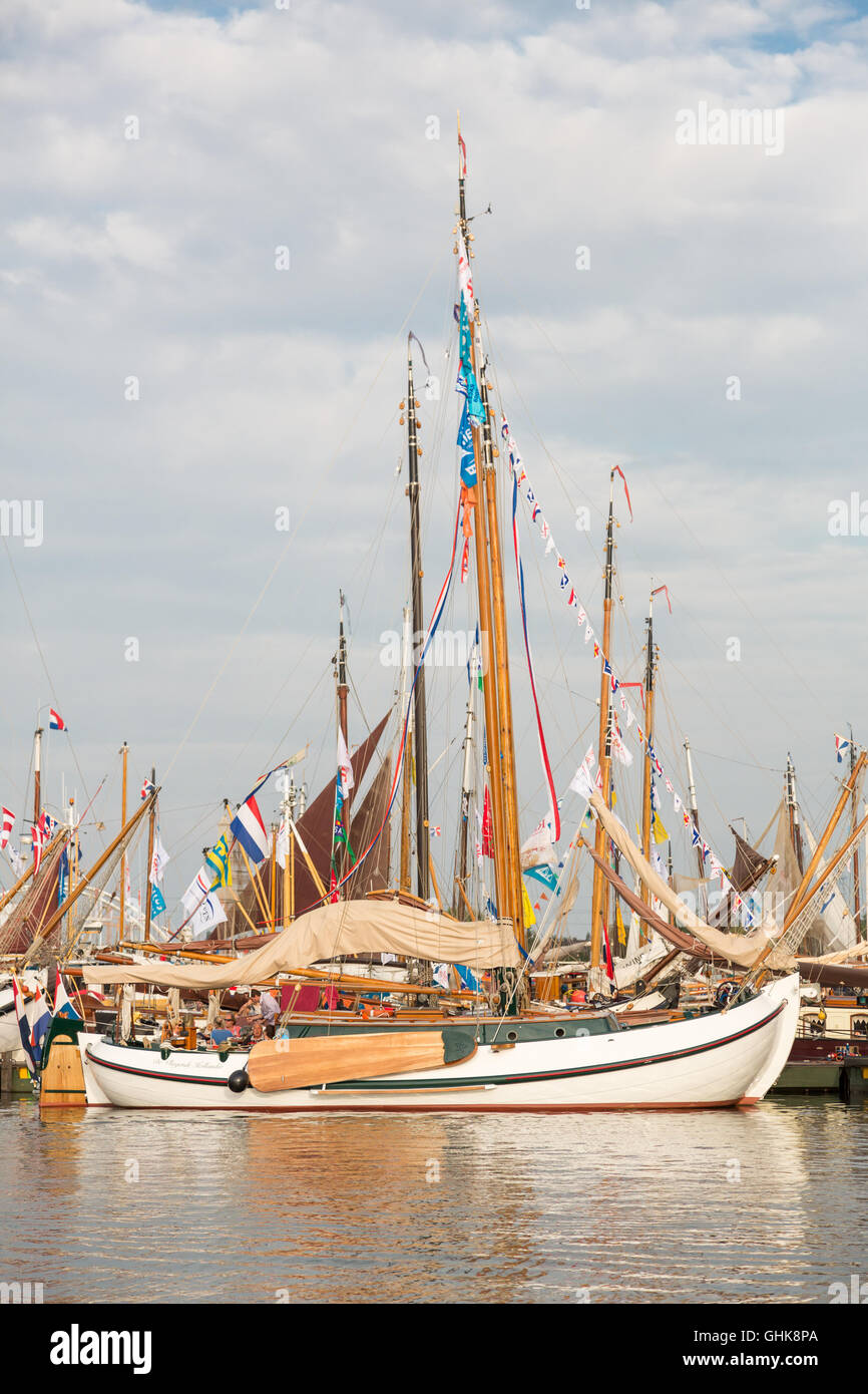 Traditional wooden dutch sailing boat hi-res stock photography and ...