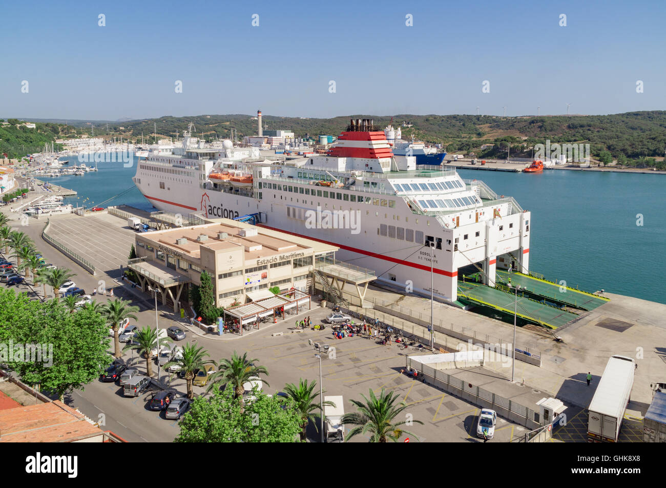 Cruise ship in mahon harbour hi-res stock photography and images - Alamy