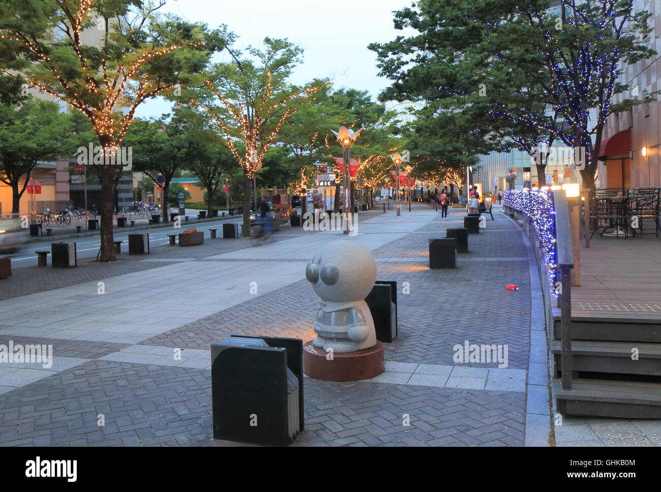 Anpanman statue in Anpanman street in Haborland in Kobe Japan Stock ...
