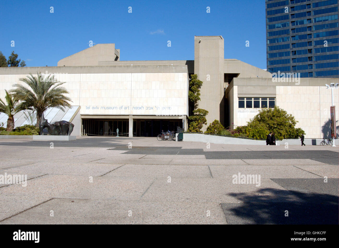 the entrance to the Tel Aviv museum of art, Israel Stock Photo - Alamy
