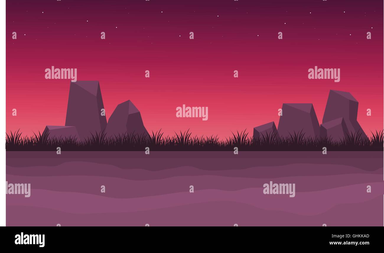 Village in the rock Stock Vector Images - Alamy