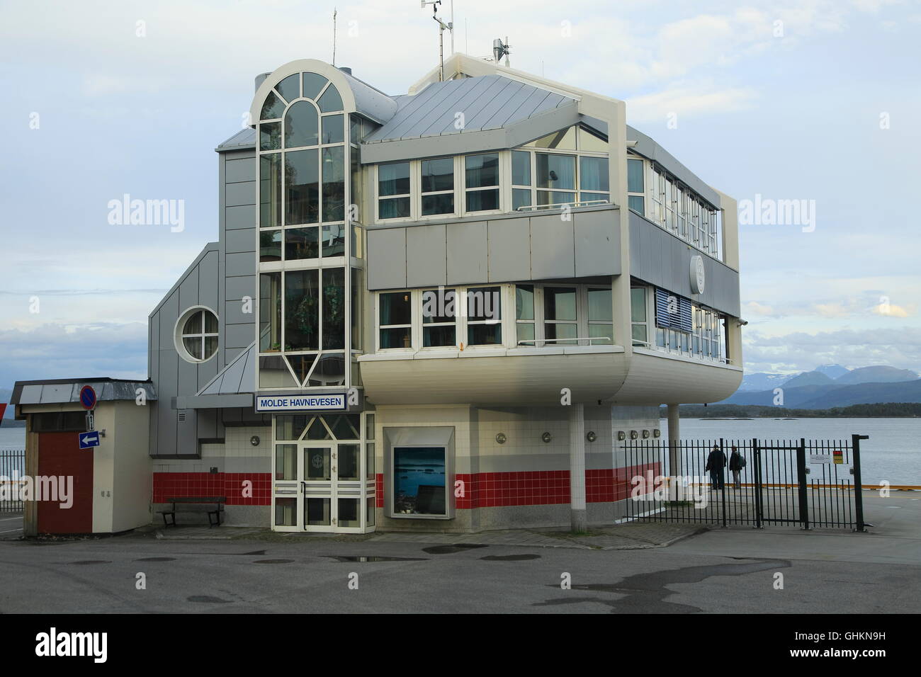 Modern architecture of port harbour building molde hi-res stock ...