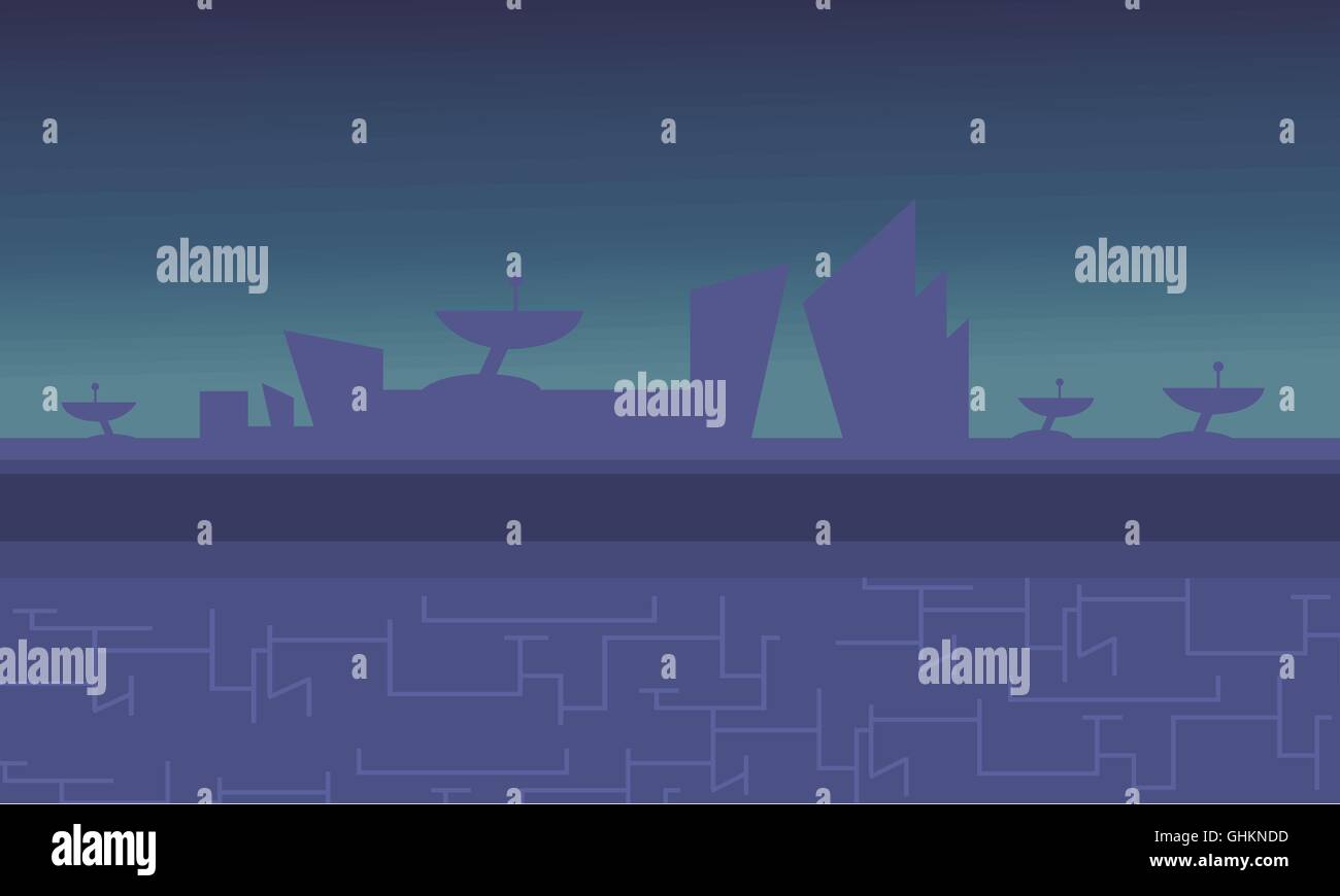 Blue backgrounds alien spacecraft for game Stock Vector Image & Art - Alamy