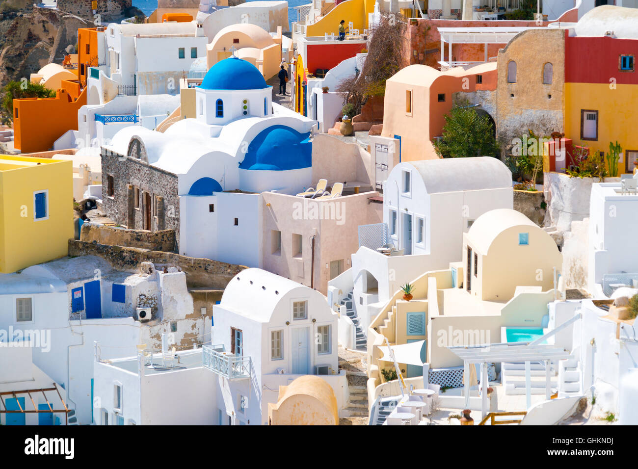 Oia, view of Oia town, Santorini island, Greece Stock Photo - Alamy