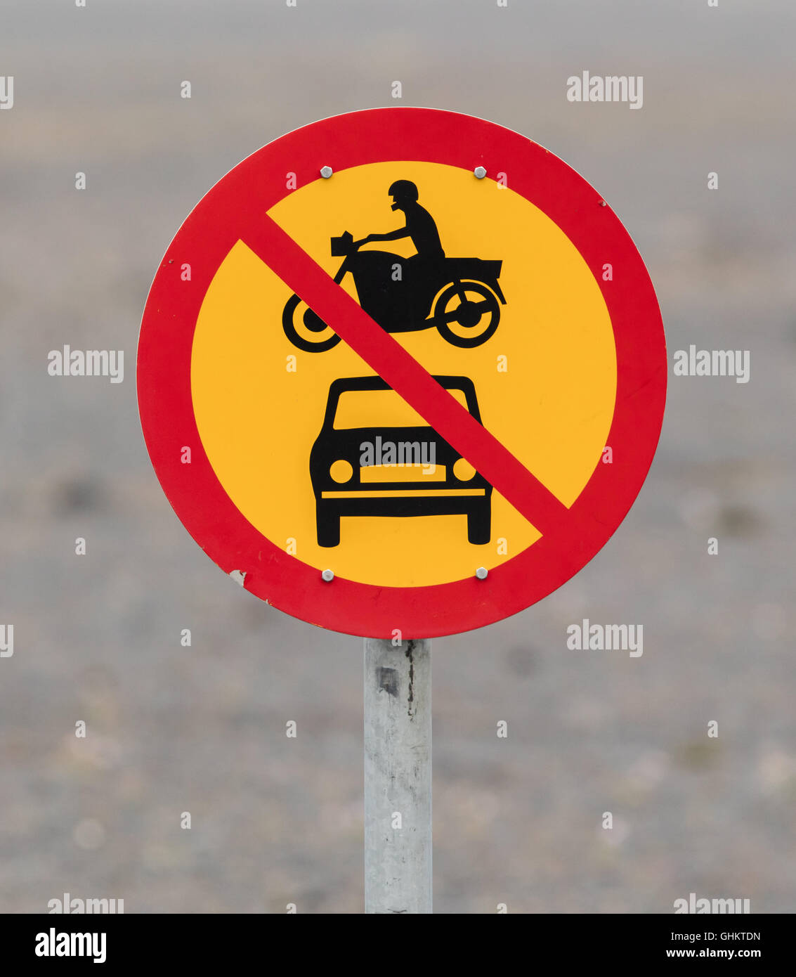 No motorcycles no car sign hi-res stock photography and images - Alamy