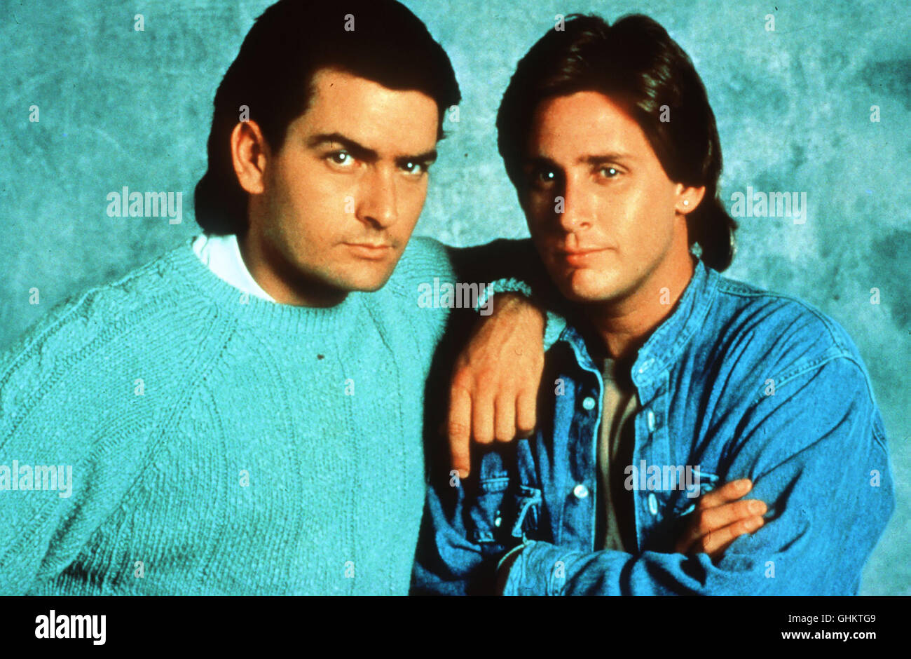 Emilio estevez charlie sheen men hi-res stock photography and images ...