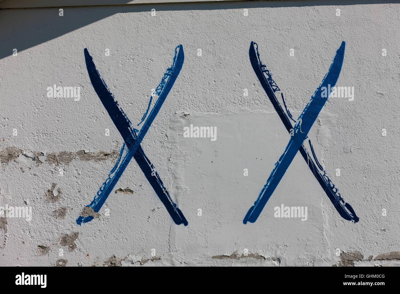 Lofoten Islands graffiti, Norway Stock Photo - Alamy