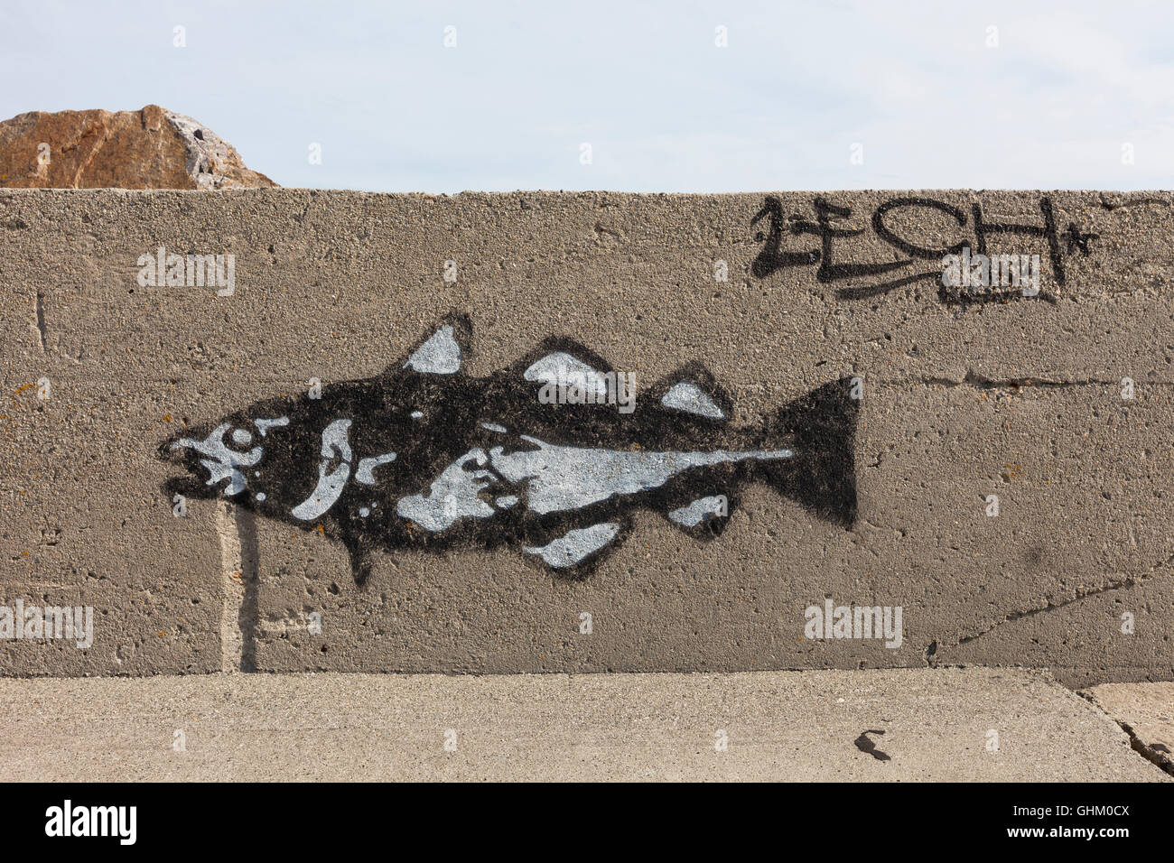 Lofoten Islands graffiti, Norway Stock Photo - Alamy