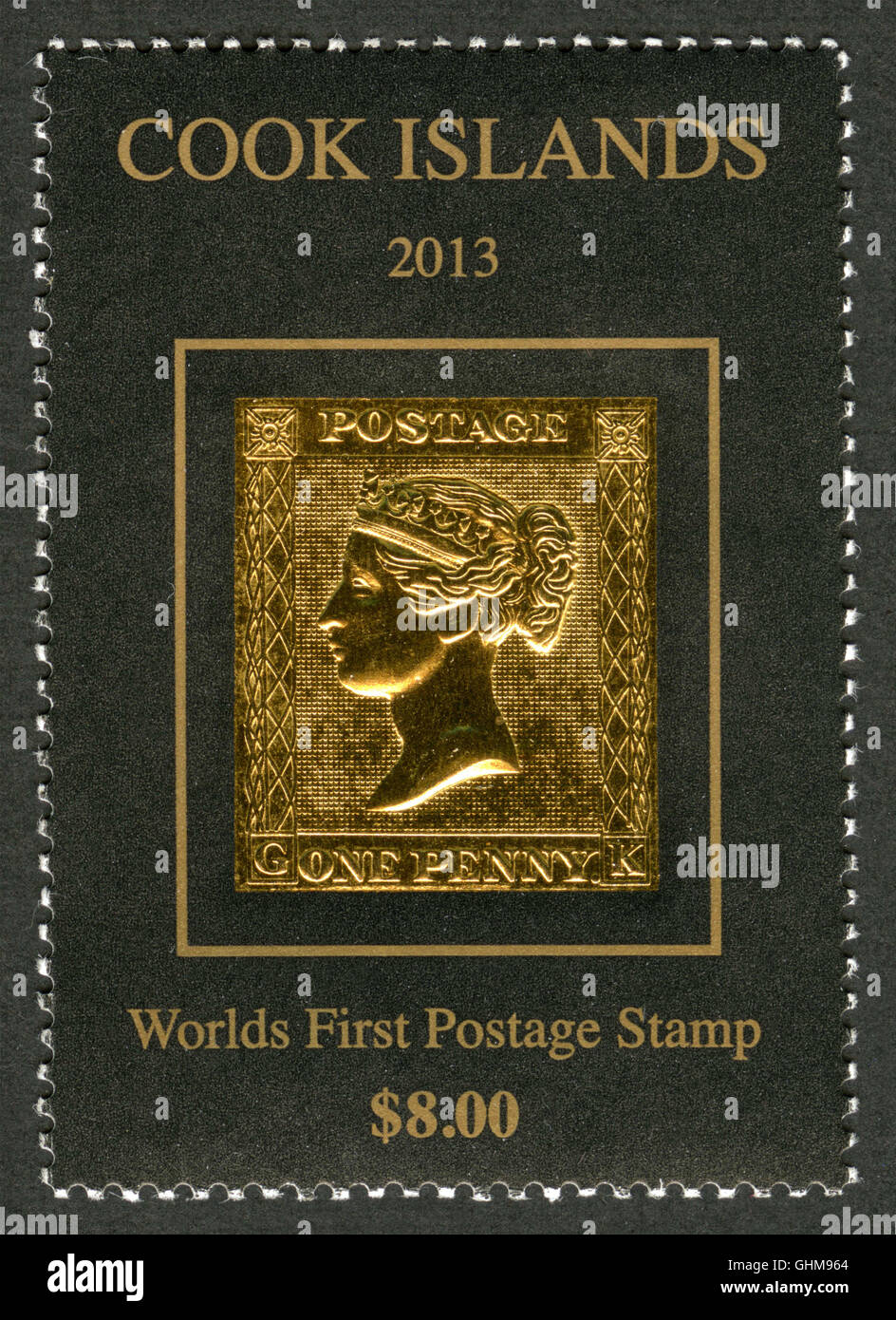 Cook islands stamp hi-res stock photography and images - Alamy