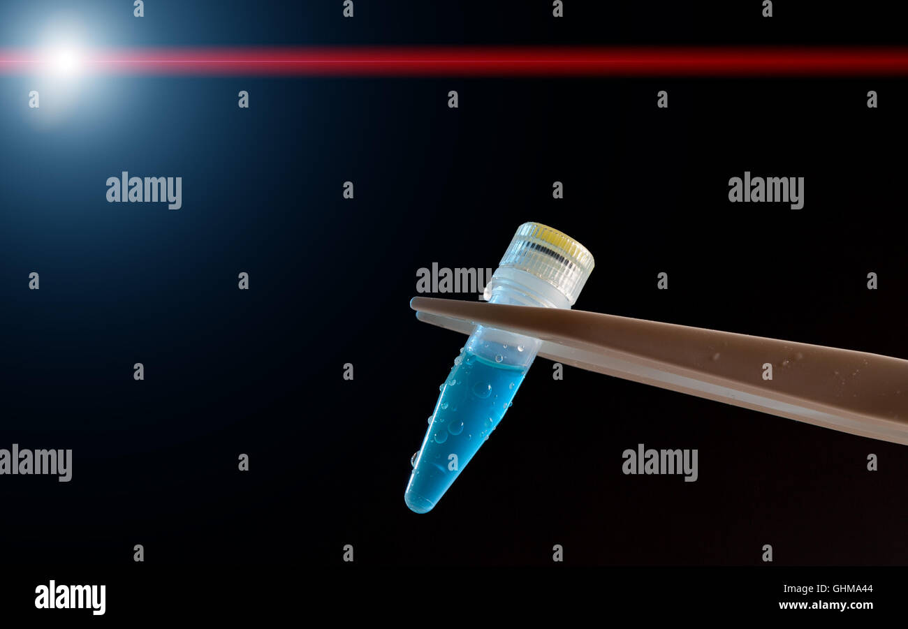 Cooled PCR test tube Stock Photo - Alamy