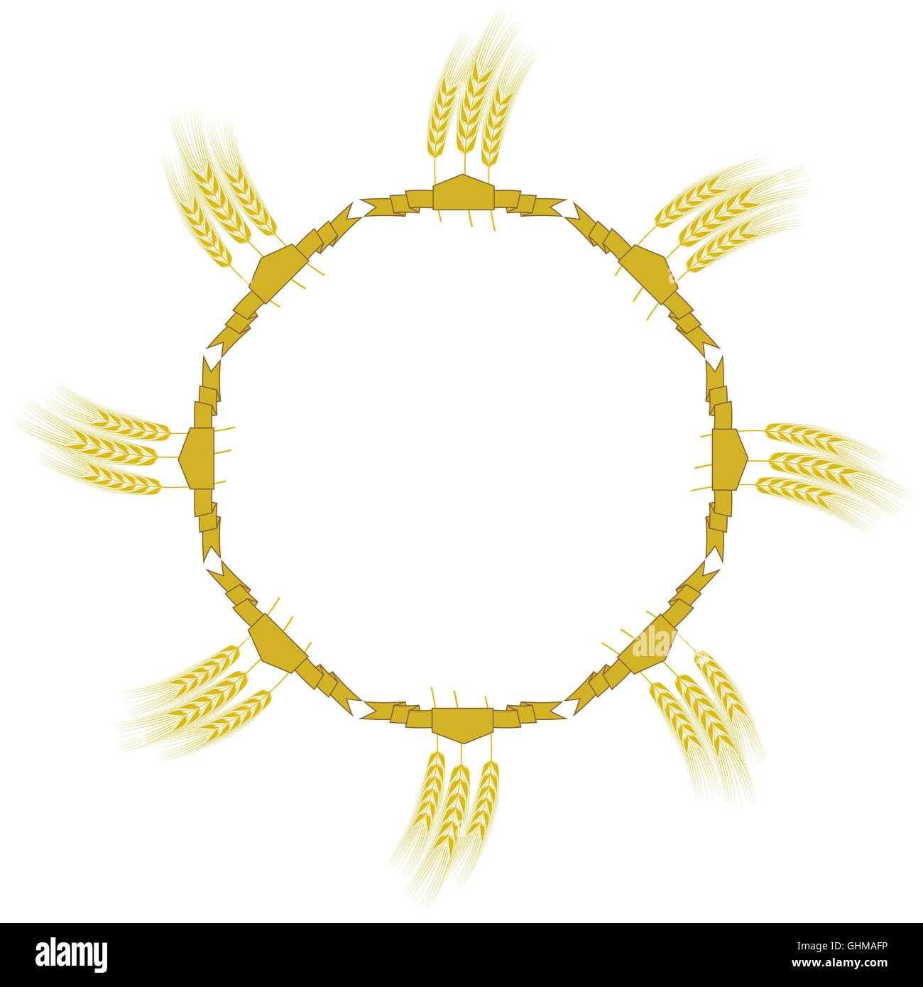 Wheat Icon Set Isolated Stock Vector Image & Art - Alamy