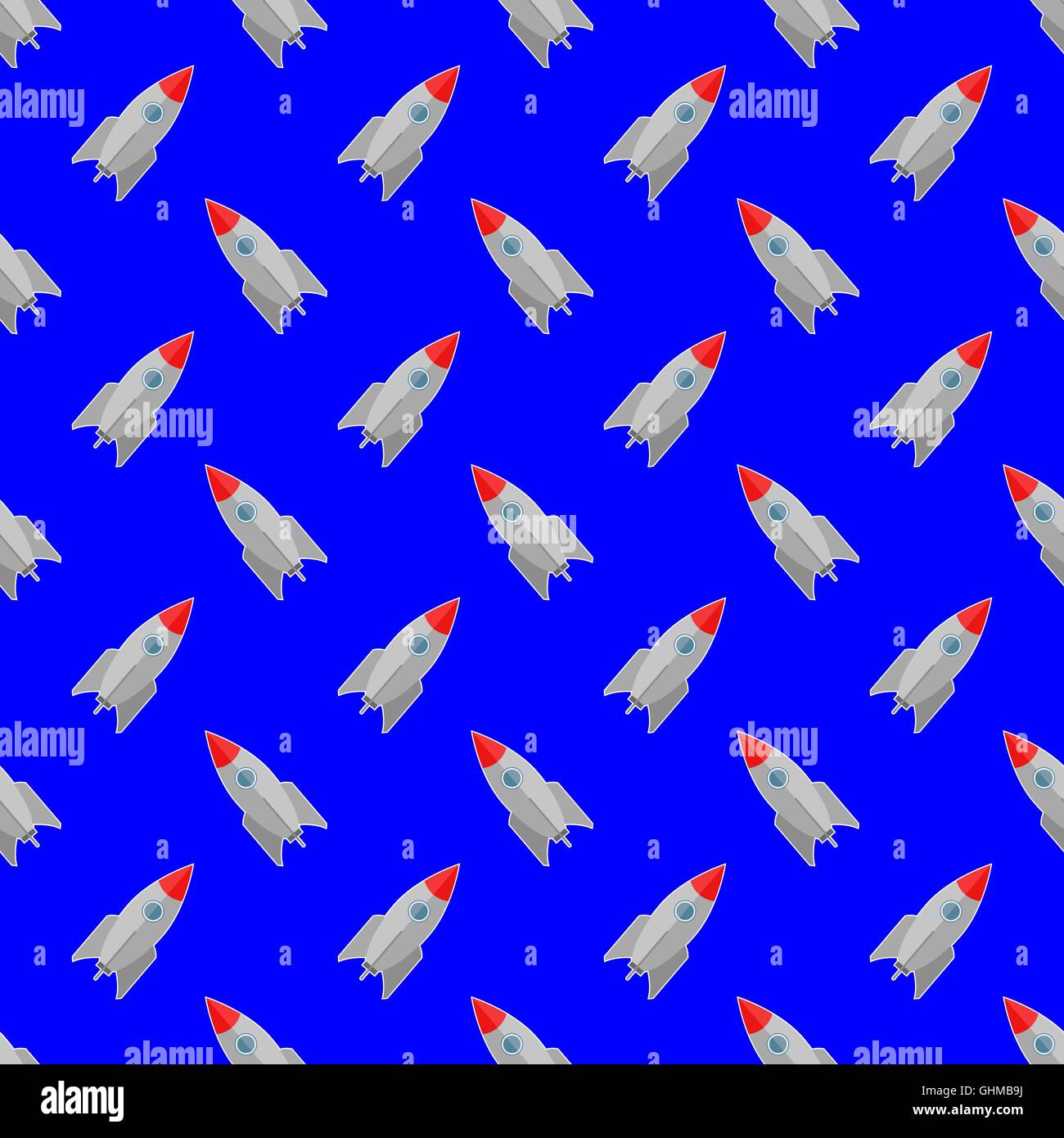 Space Rocket Seamless Pattern Stock Vector Image & Art - Alamy