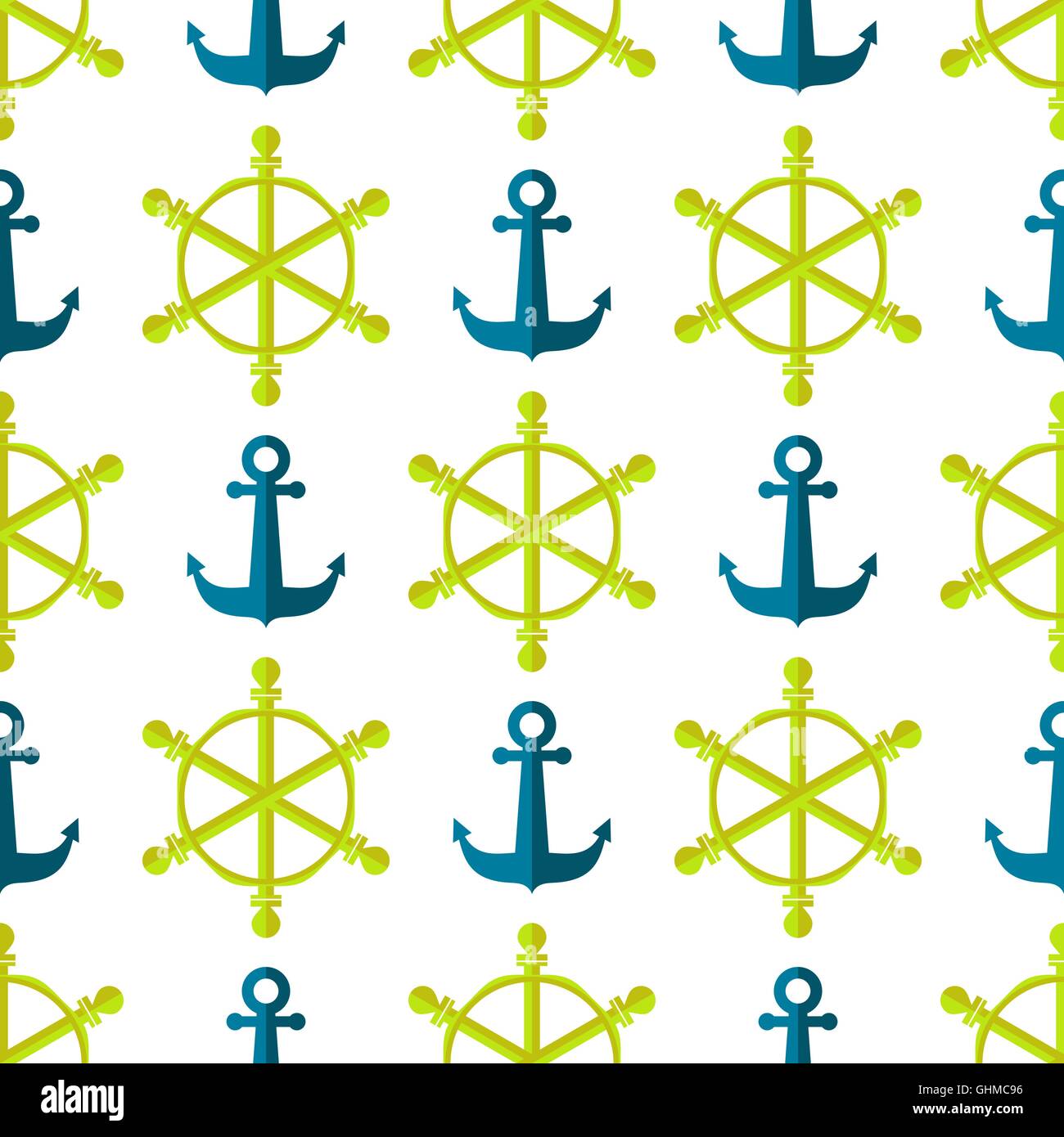 Marine Seamless Ship Steering Wheel Background Stock Vector Image & Art ...