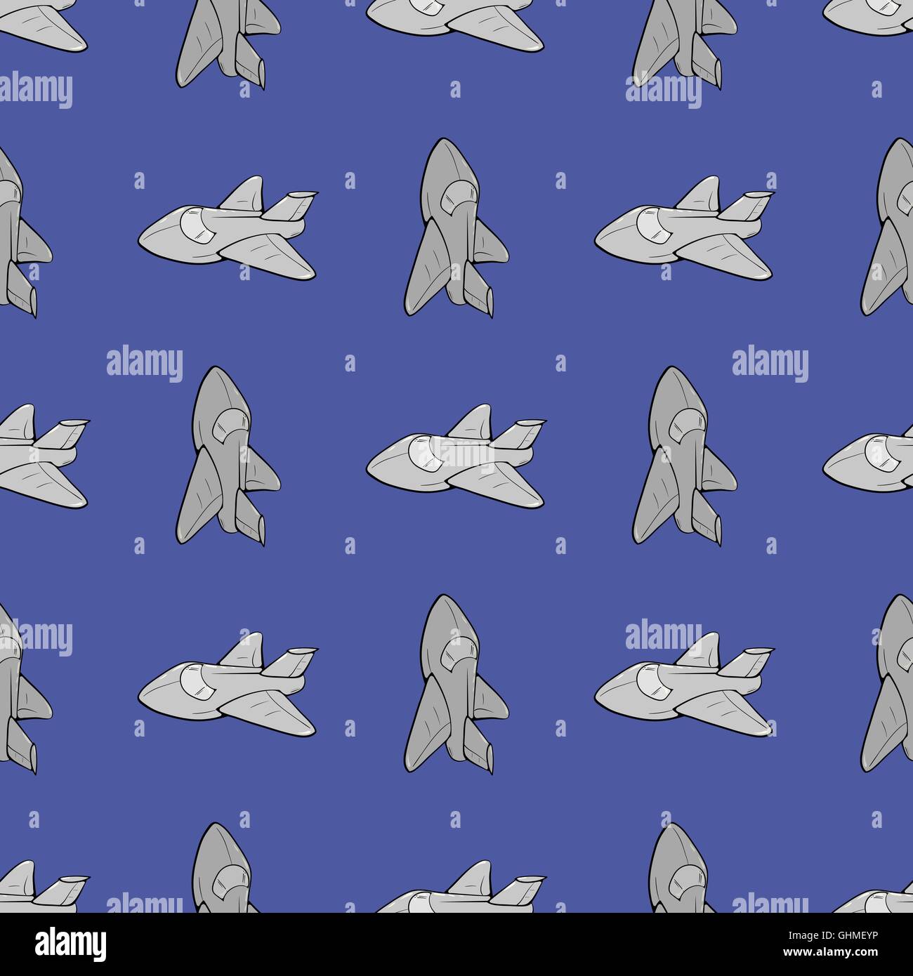 Seamless Aircraft Blue Background Stock Vector Image & Art - Alamy