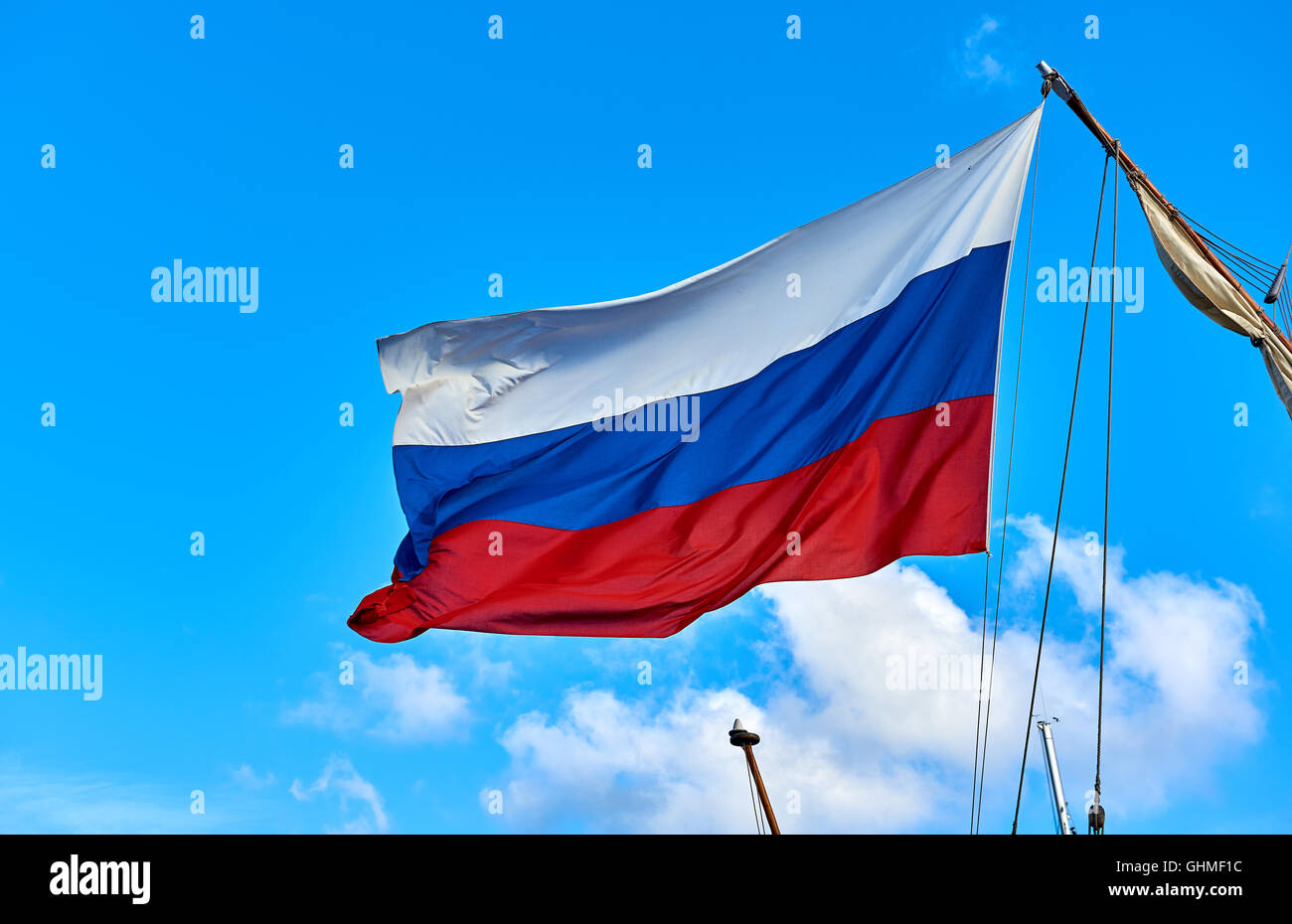 Russian federation flag waving hi-res stock photography and images - Alamy