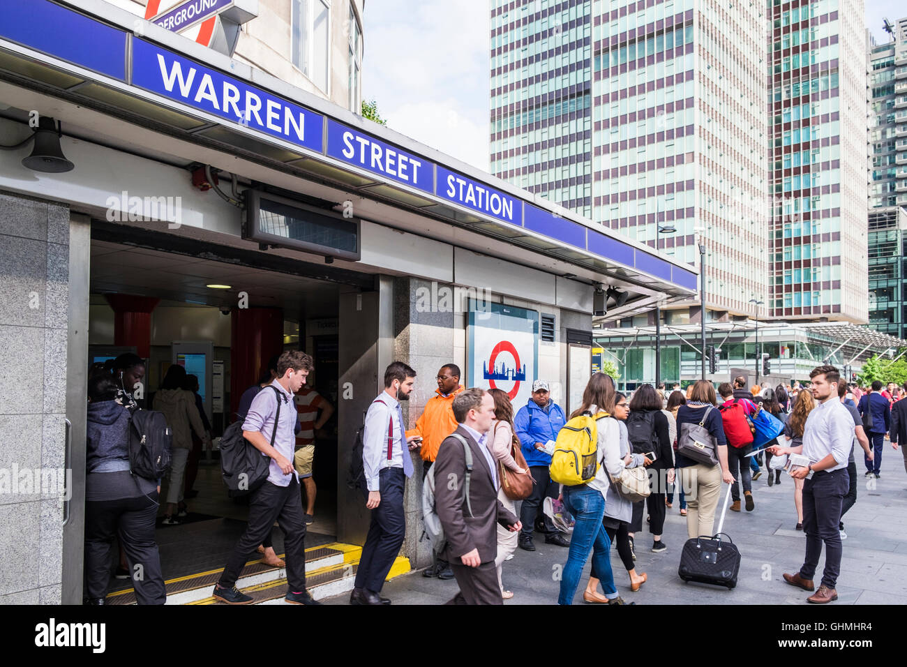 Warren street tube station hi-res stock photography and images - Alamy