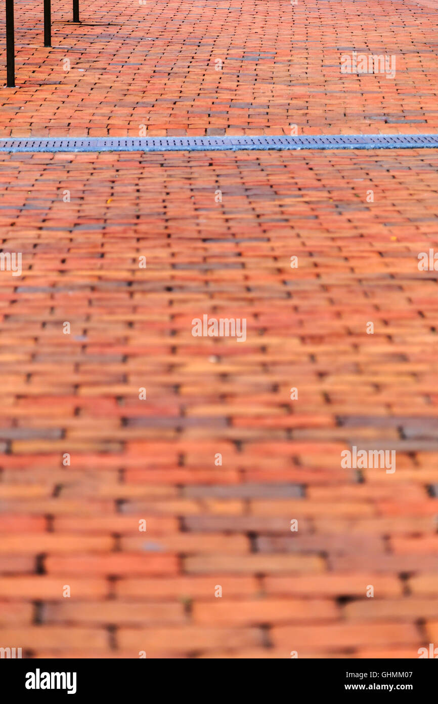 Red Brick sidewalk Stock Photo - Alamy