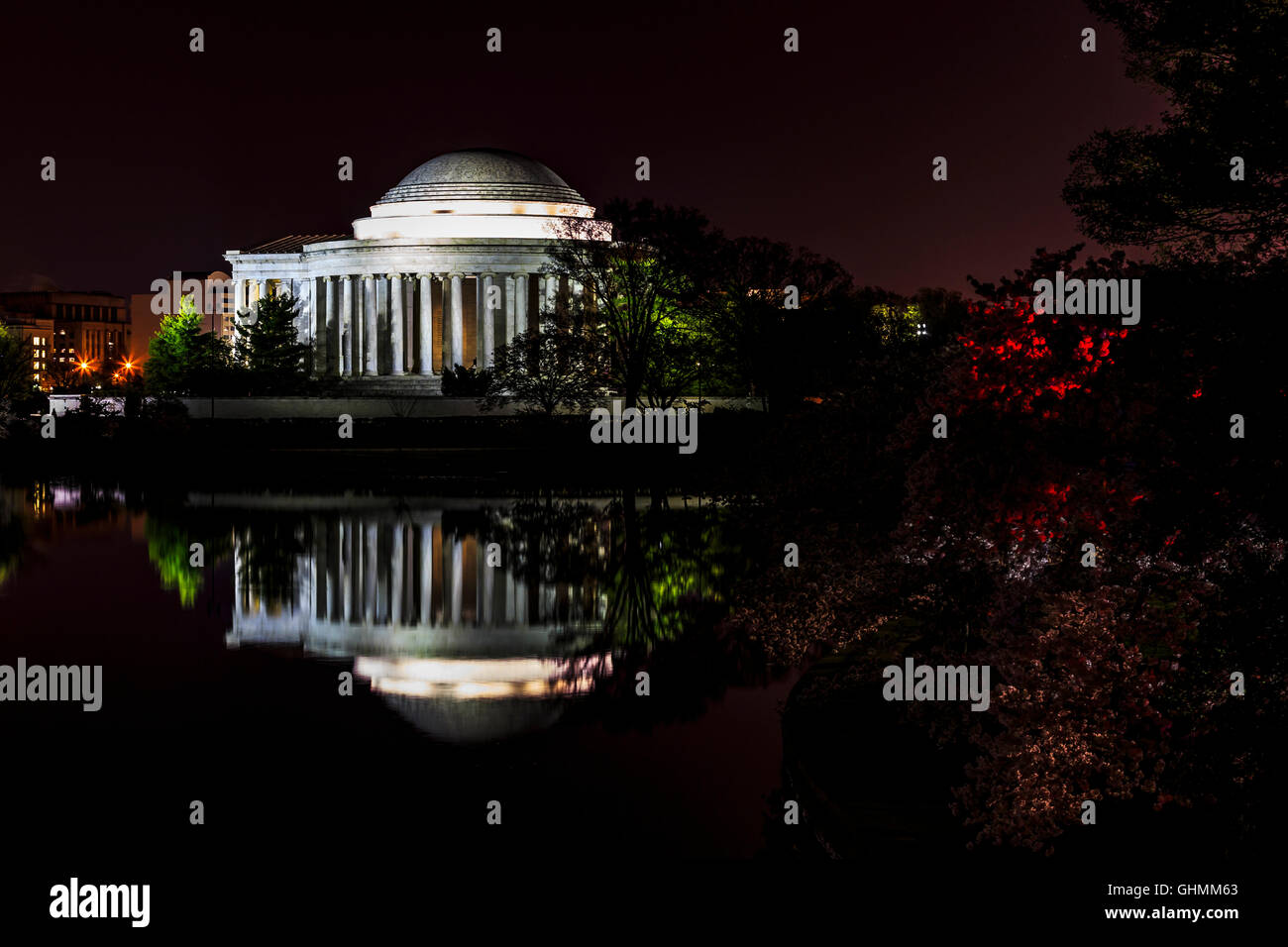 Jefferson Memorial at Night Stock Photo - Alamy