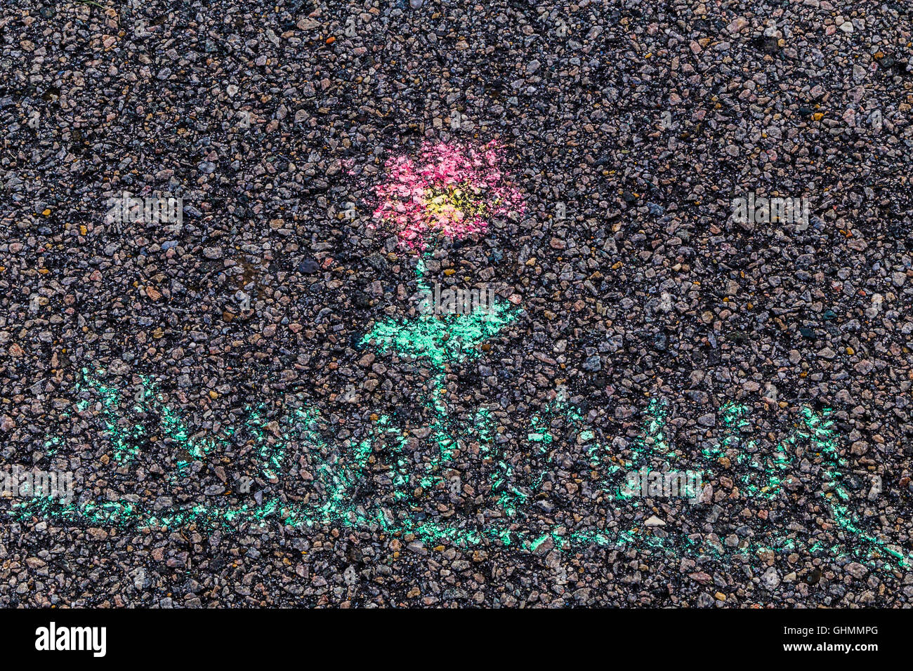 Street art on chalk Stock Photo - Alamy