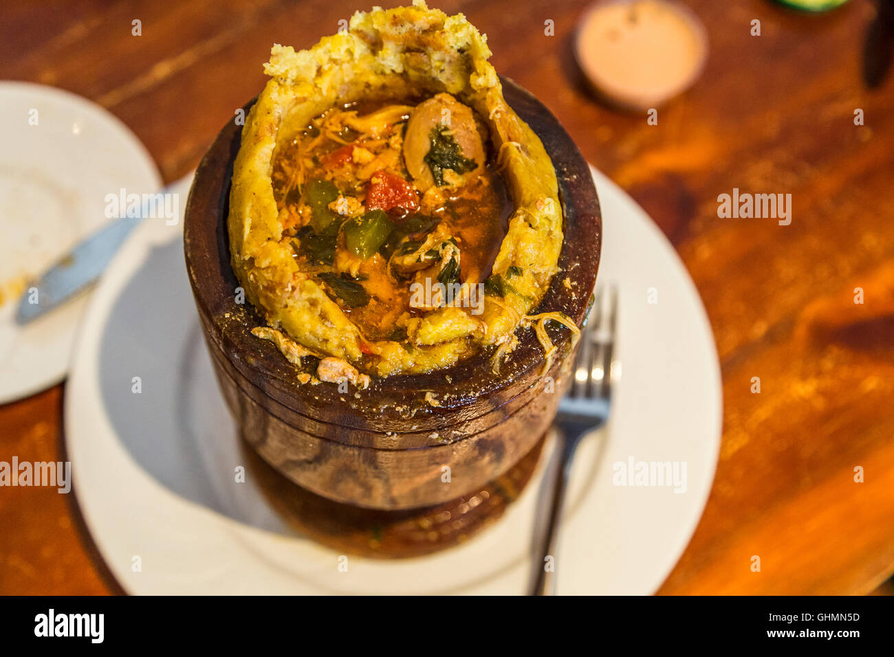 Mofongo Puertorriqueno Relleno Stock Photo - Alamy